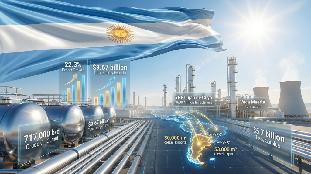 Argentina Becomes Major South American Fuel Exporter
