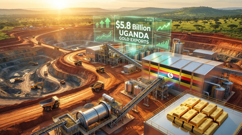 Uganda Gold Exports Surge 76% to $5.8B in 2025