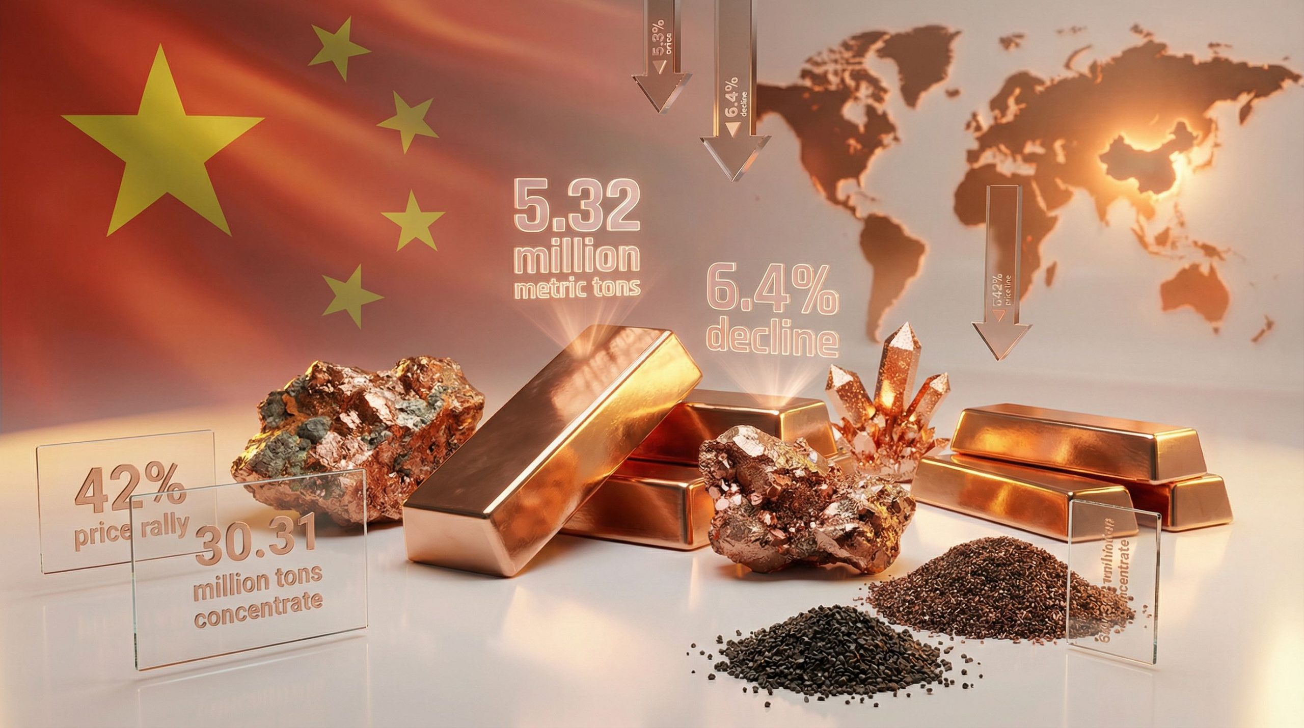 China's 2025 Copper Imports Drop to 5-Year Low