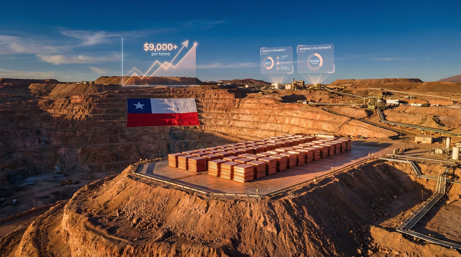 Chile Mantoverde Mine Strike Halts Copper Production