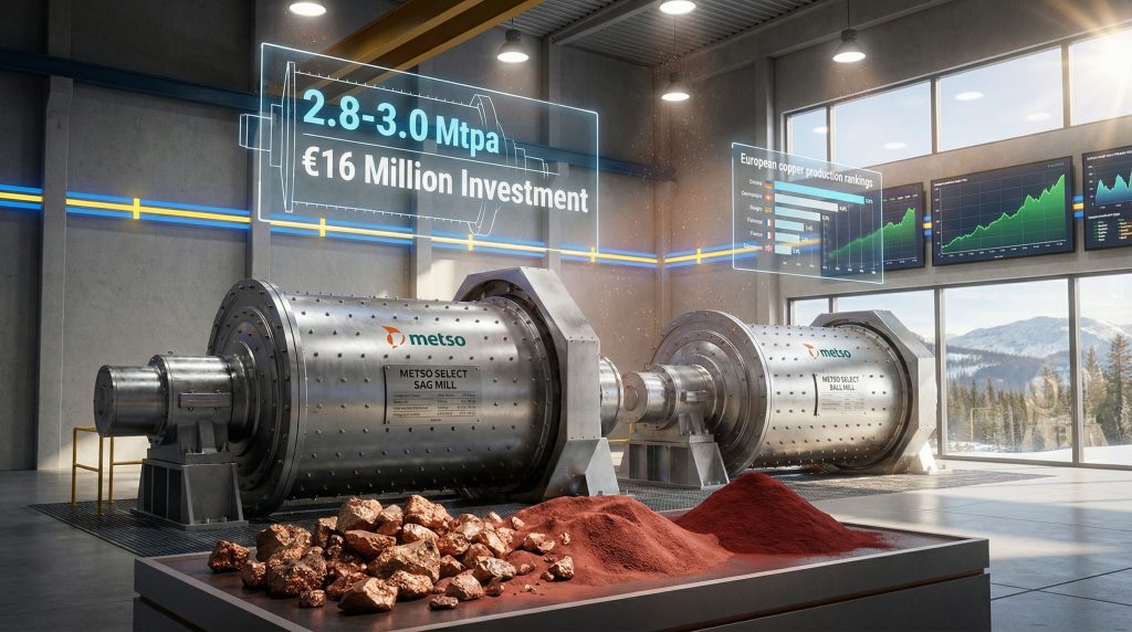 Metso Select Mills Boost Viscaria Copper Mine Output