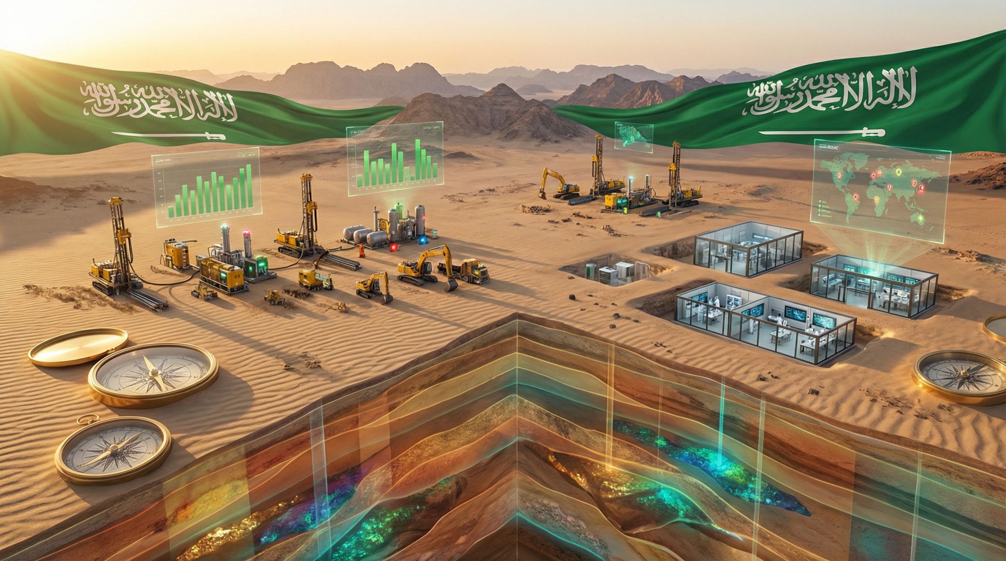 Golden Compass Saudi Mining Partnership Transforms Sector