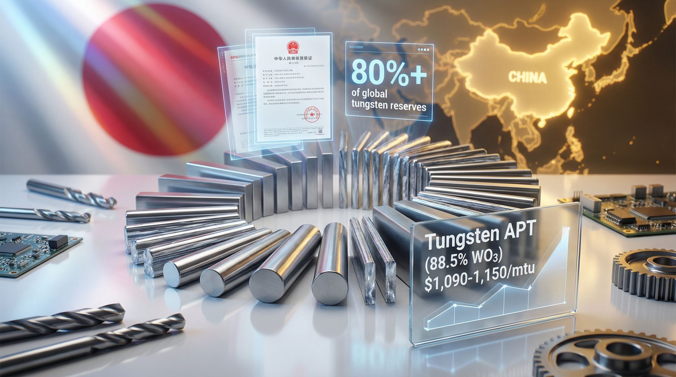 China Tungsten Export Controls Impact Japan Supply Chain