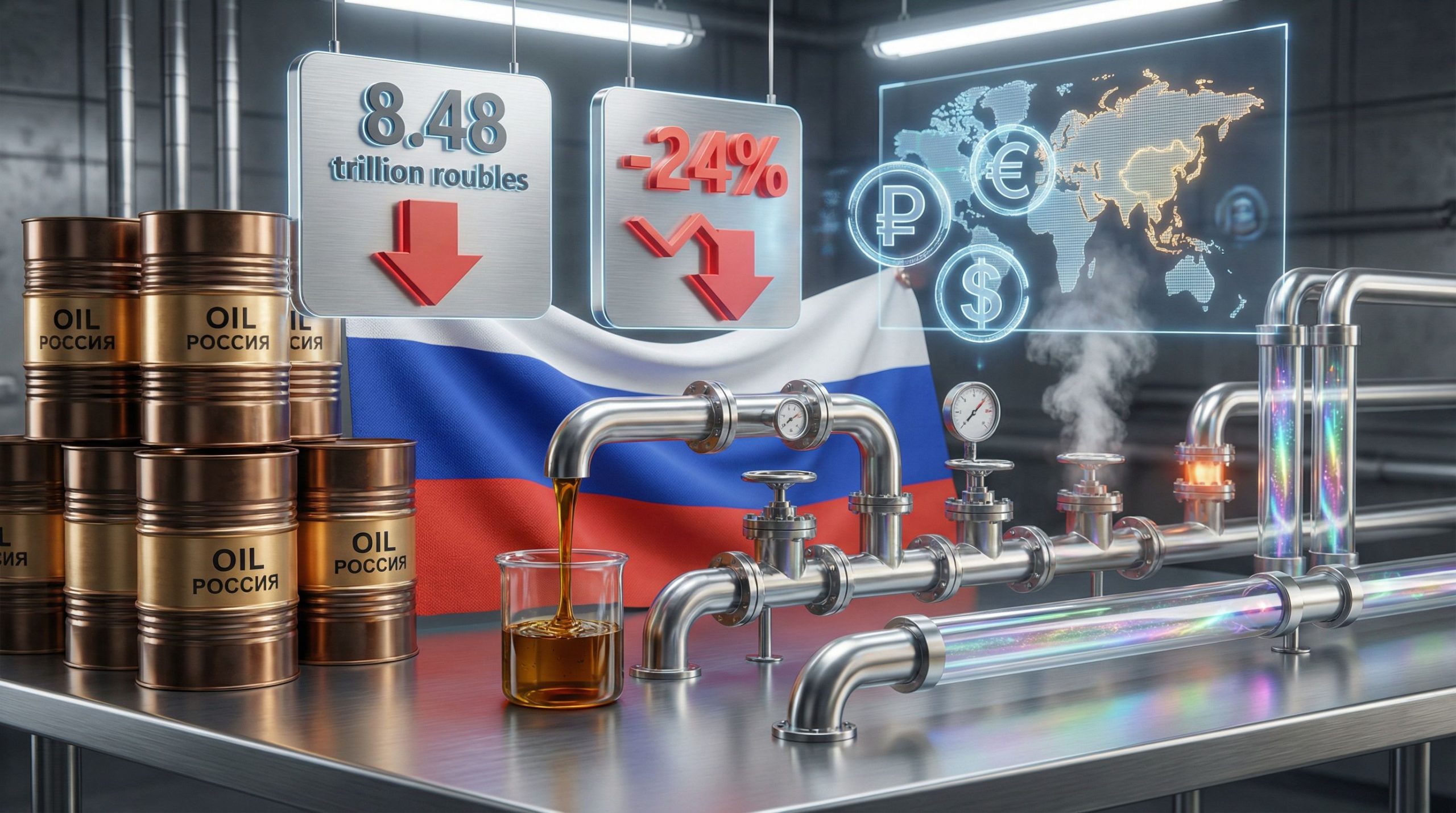 Russia's Oil Revenue Slump: 24% Decline Hits Budget Hard