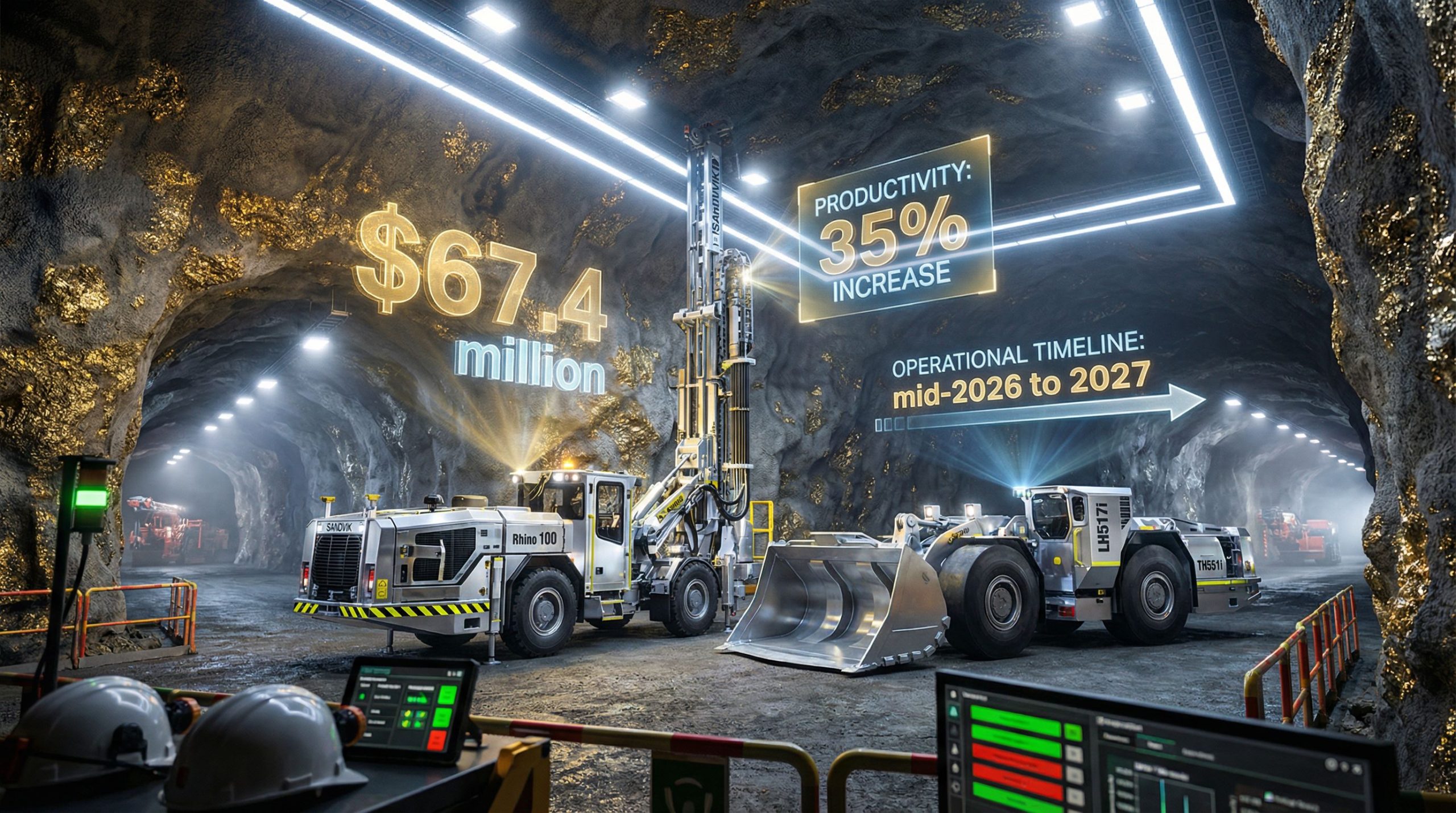 Sandvik Underground Equipment Order for NSW Gold Project