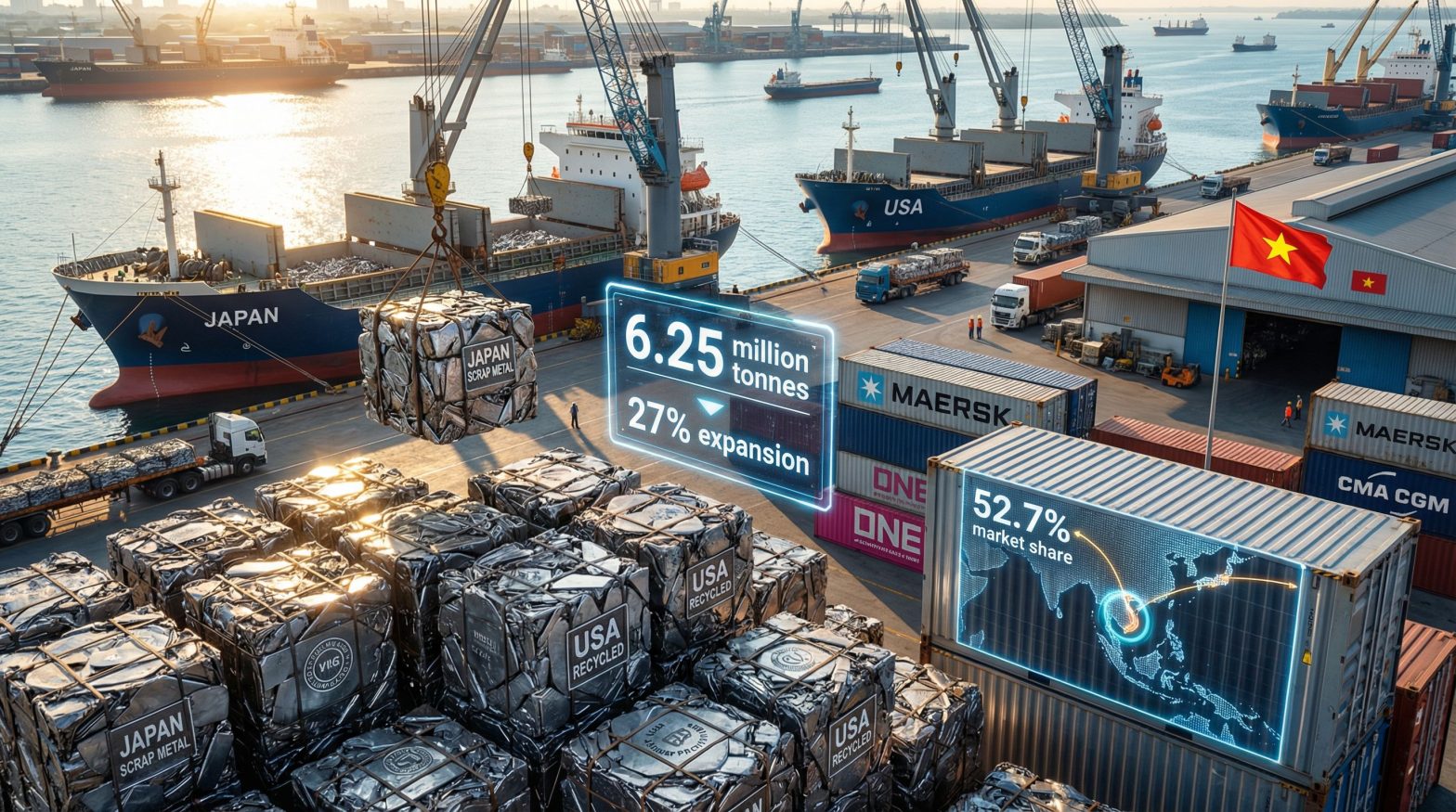 Vietnam Ferrous Scrap Imports Rise 27% in 2025