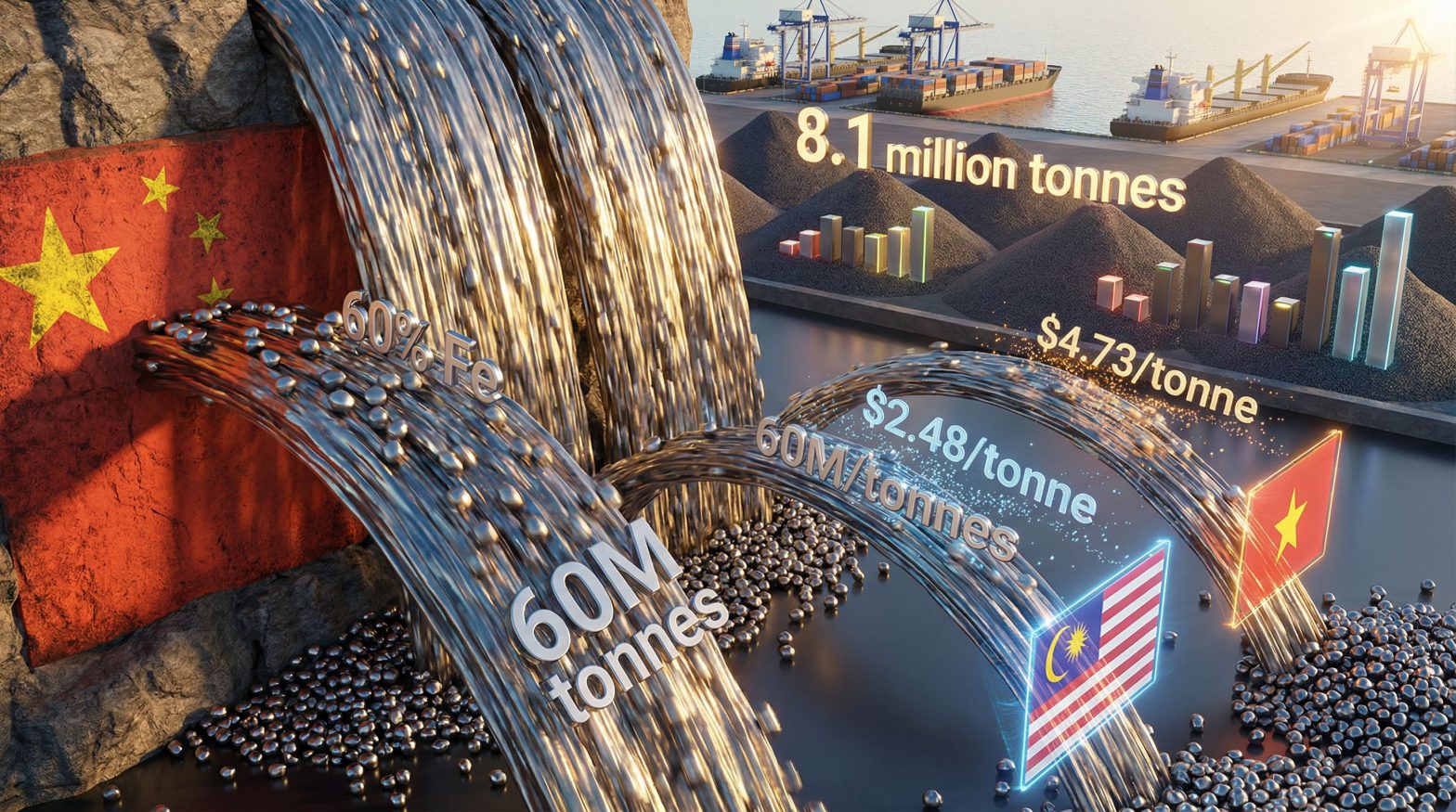 BHP Jimblebar Iron Ore Sales to Malaysia & Vietnam