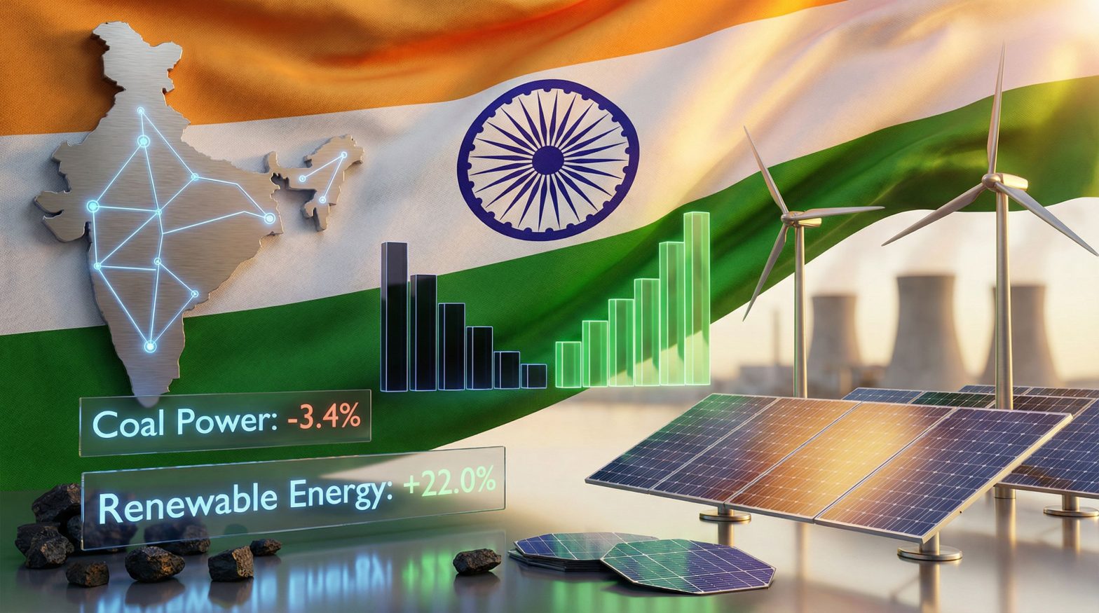 India Coal Power Output Falls First Time in 5 Years