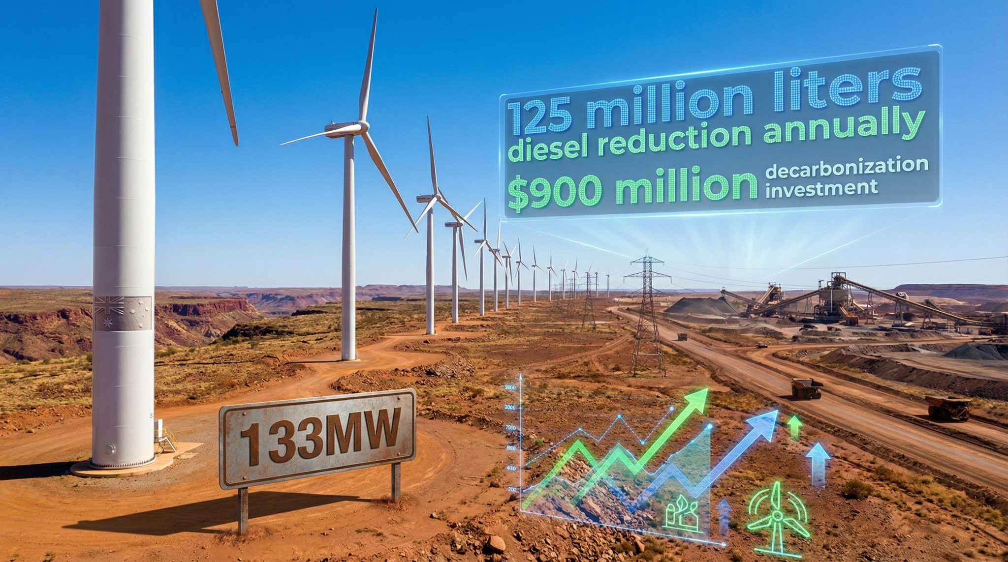 Fortescue Builds 133MW Australian Mining Wind Farm