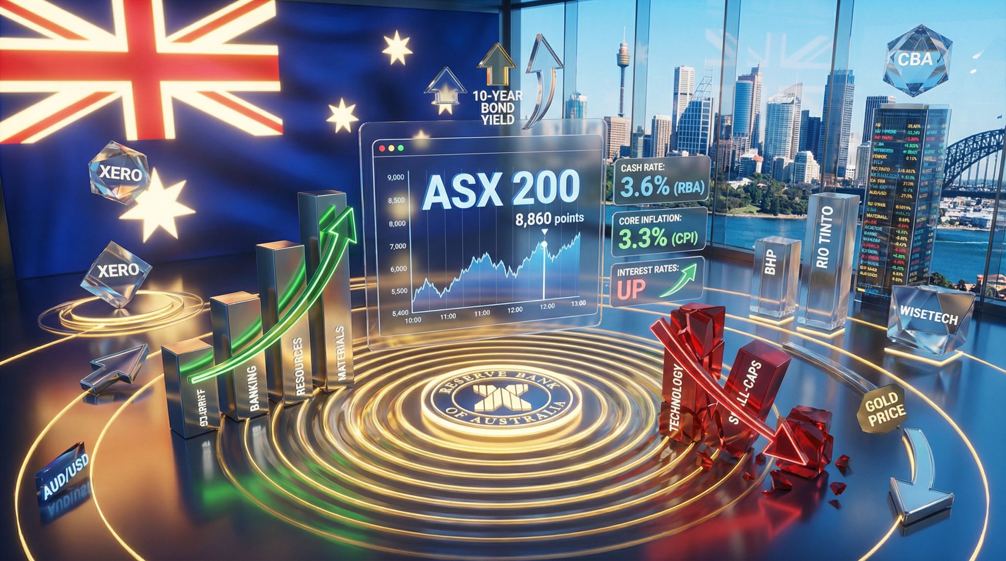 Rising Interest Rates Impact on Australian Stocks