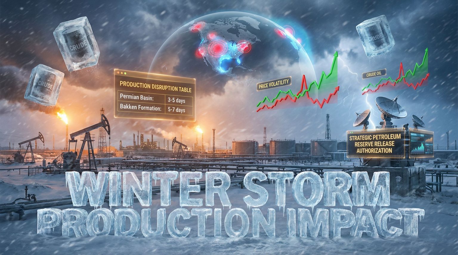 Oil Prices Surge After Winter Storm Hits US Production