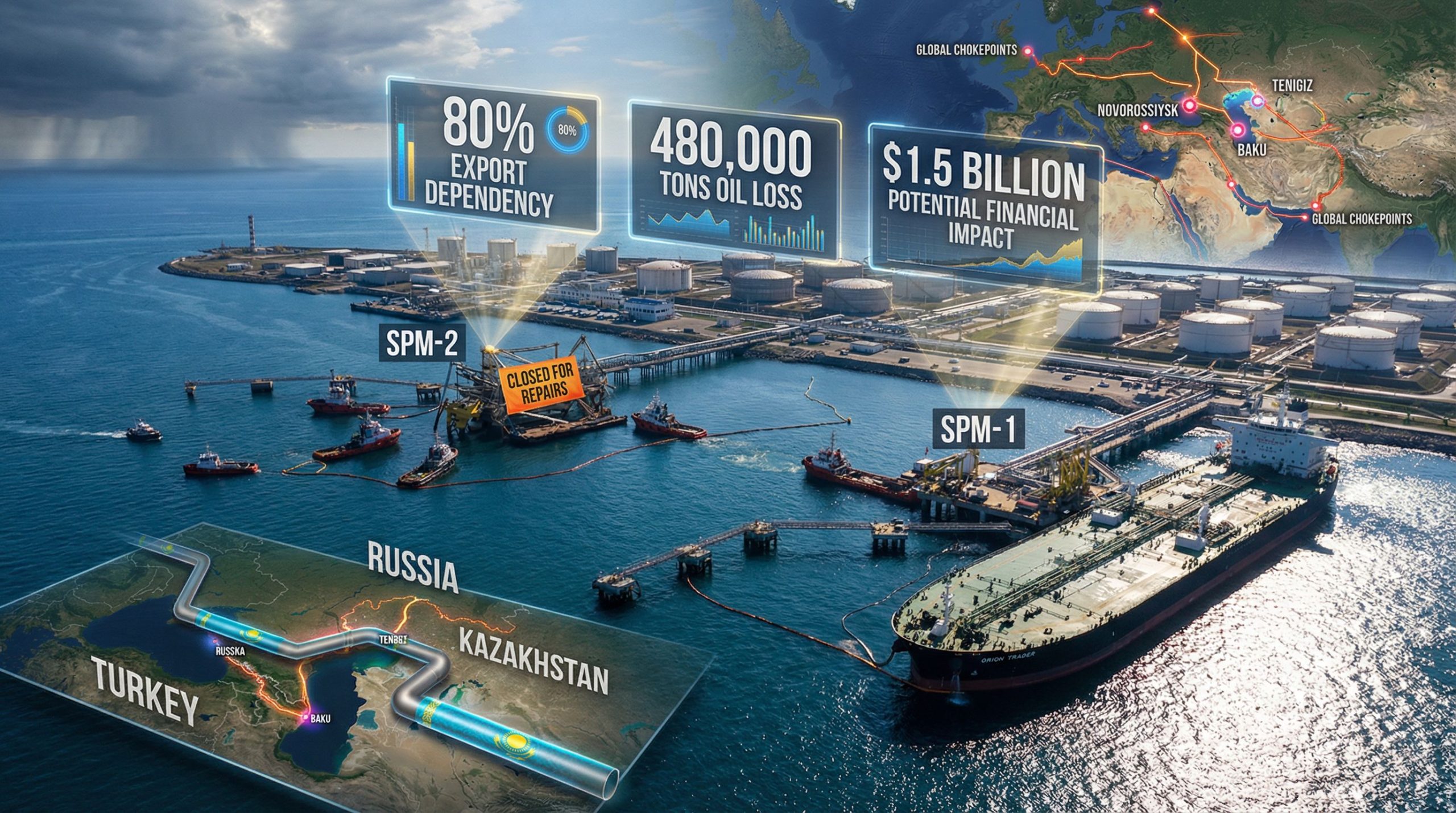 Caspian Pipeline Consortium Attack Disrupts Oil Flow