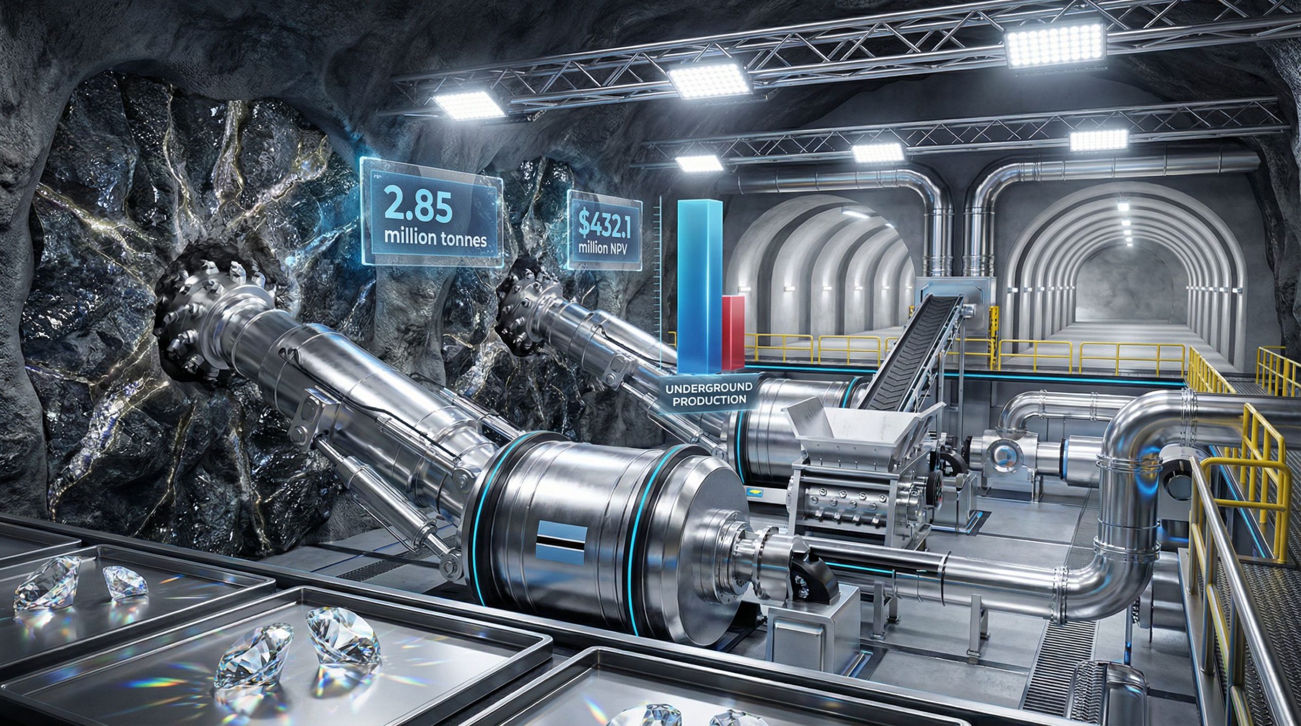 Lucara Karowe Underground Project: $779M Diamond Mine