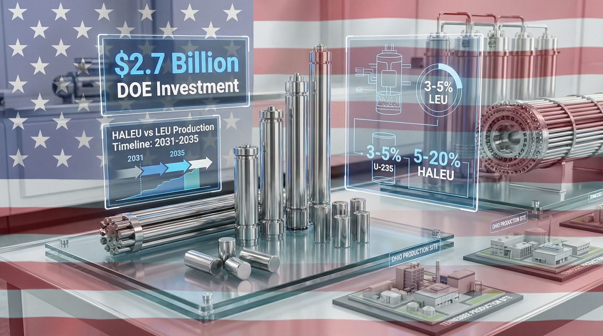 DOE Awards $2.7B for HALEU and LEU Enrichment Contracts