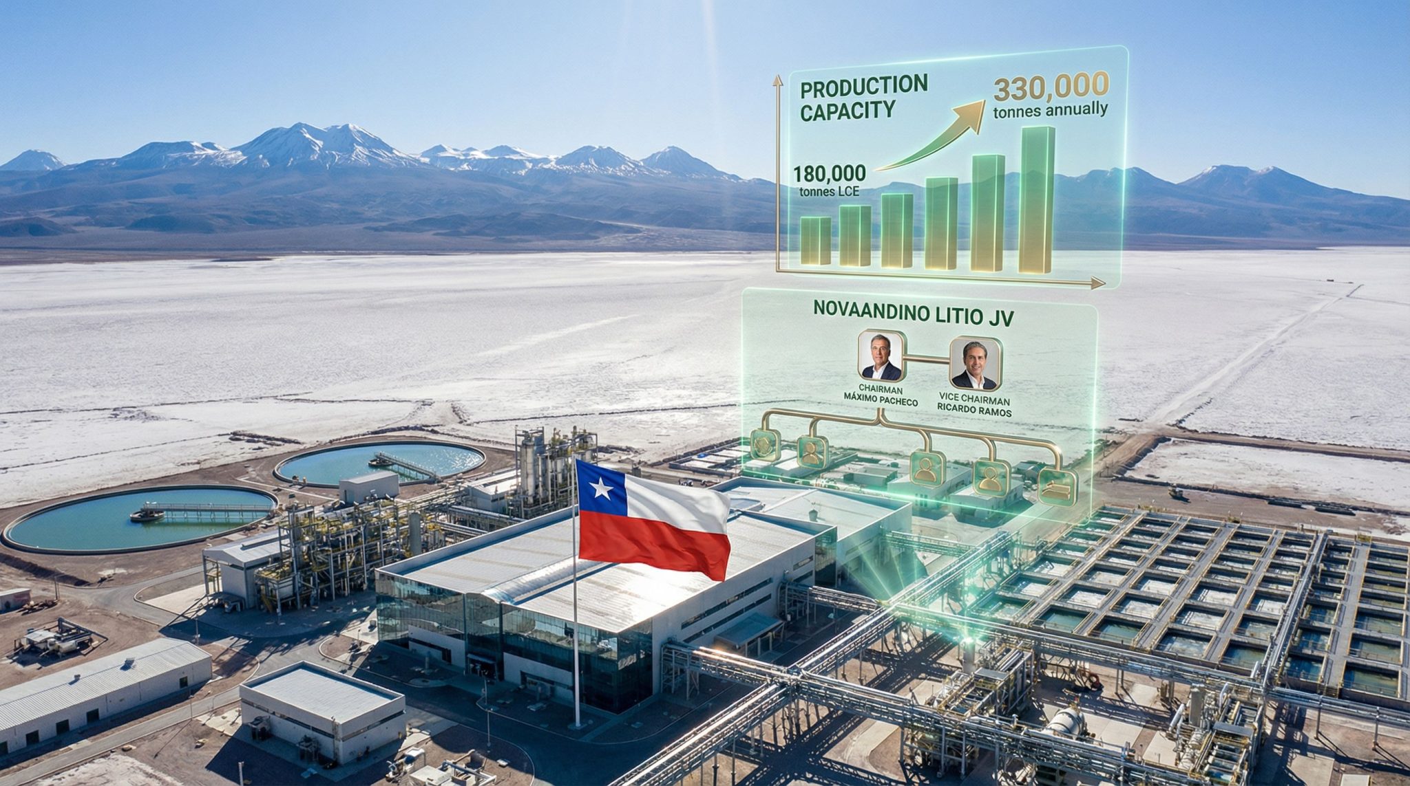 Codelco SQM Joint Venture NovaAndino Litio Chile Lithium