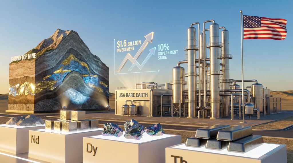 Trump Administration Stakes USA Rare Earth at $1.6B