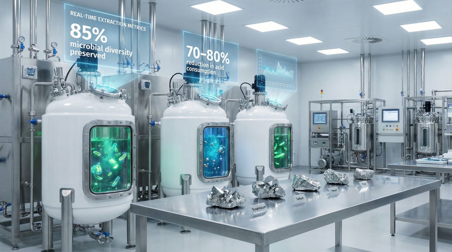 Microbial Rare Earth Mining: Green Extraction Methods