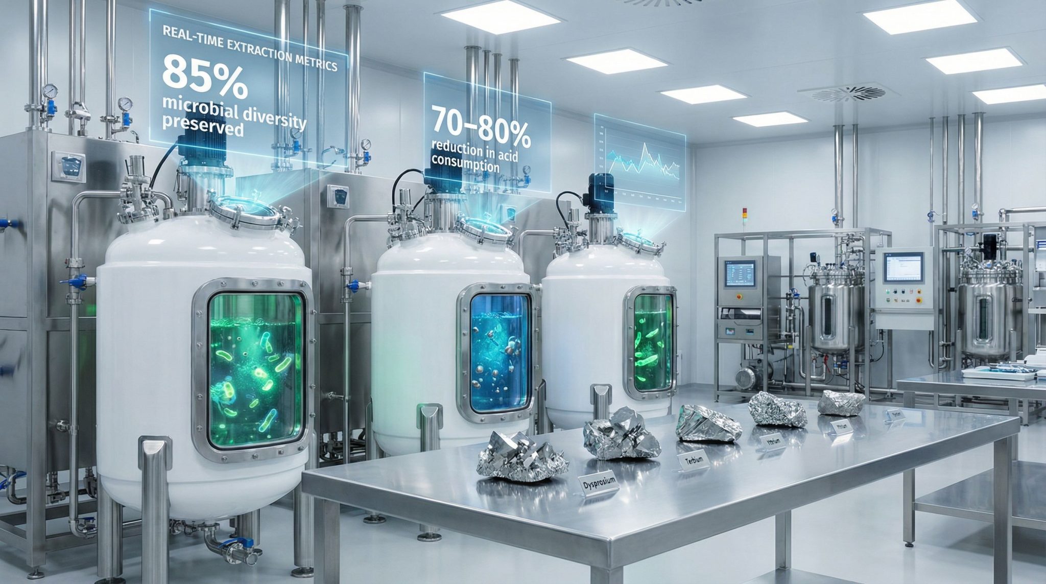 Microbial Rare Earth Mining: Green Extraction Methods