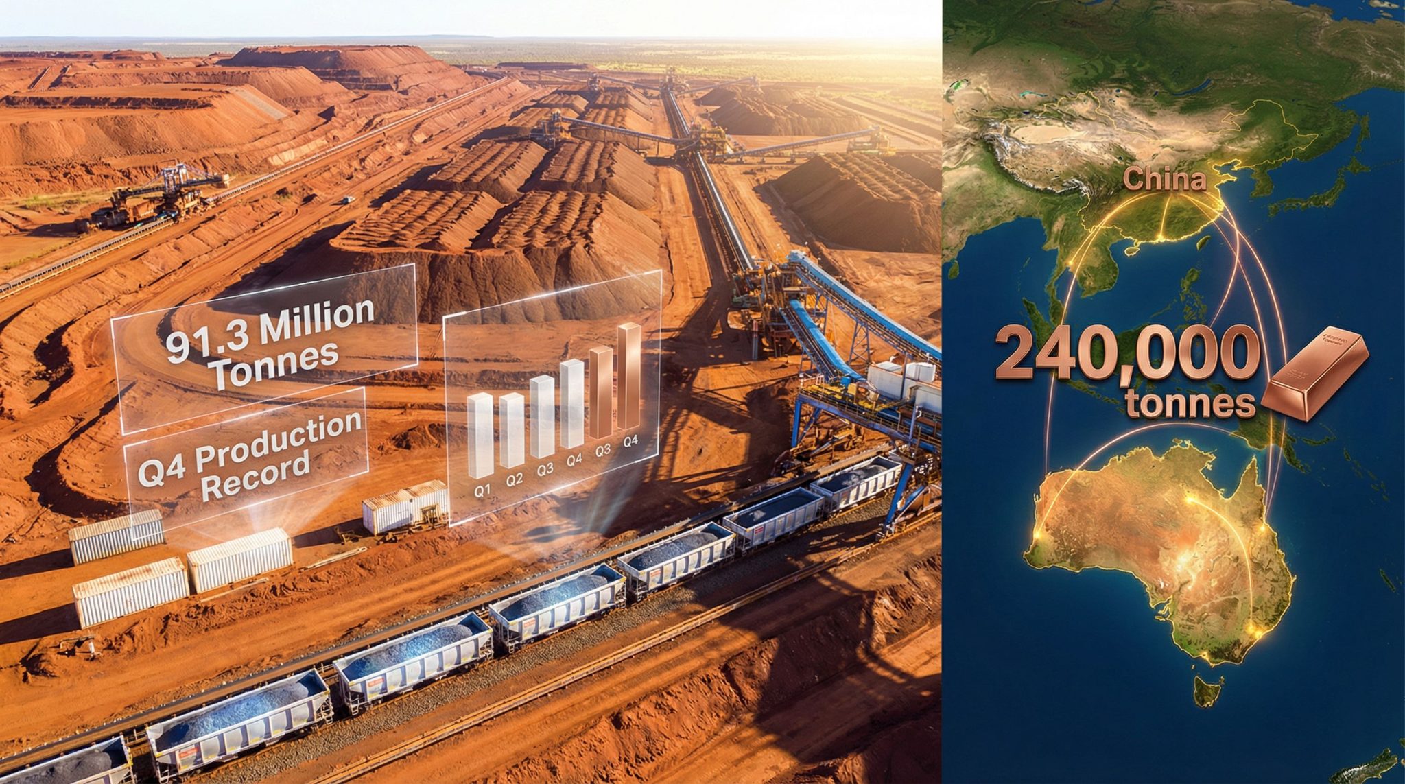 Rio Tinto Iron Ore Shipments Rise 7% in Q4 2025