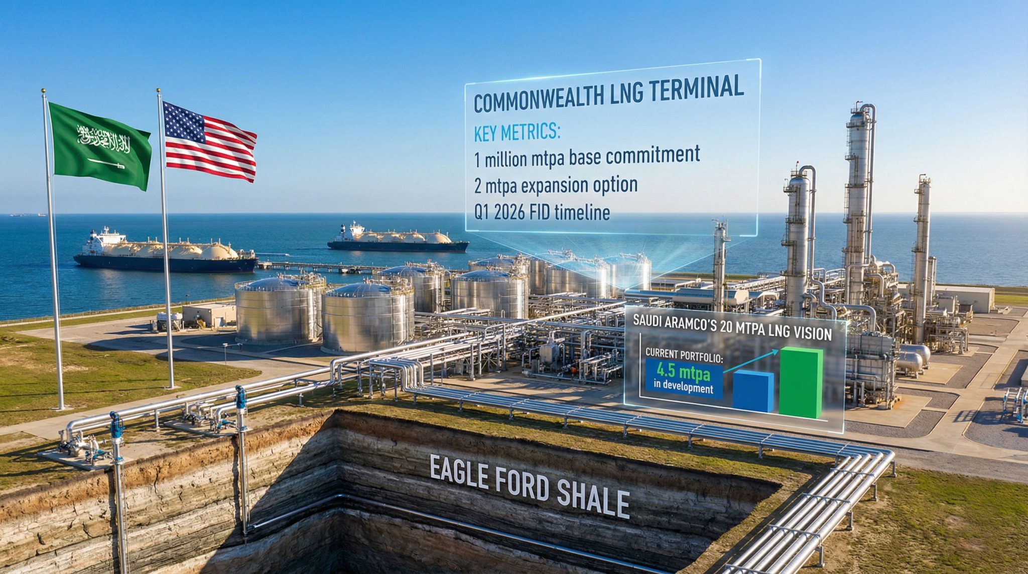 Saudi Aramco Commonwealth LNG Deal: Market Impact Analysis