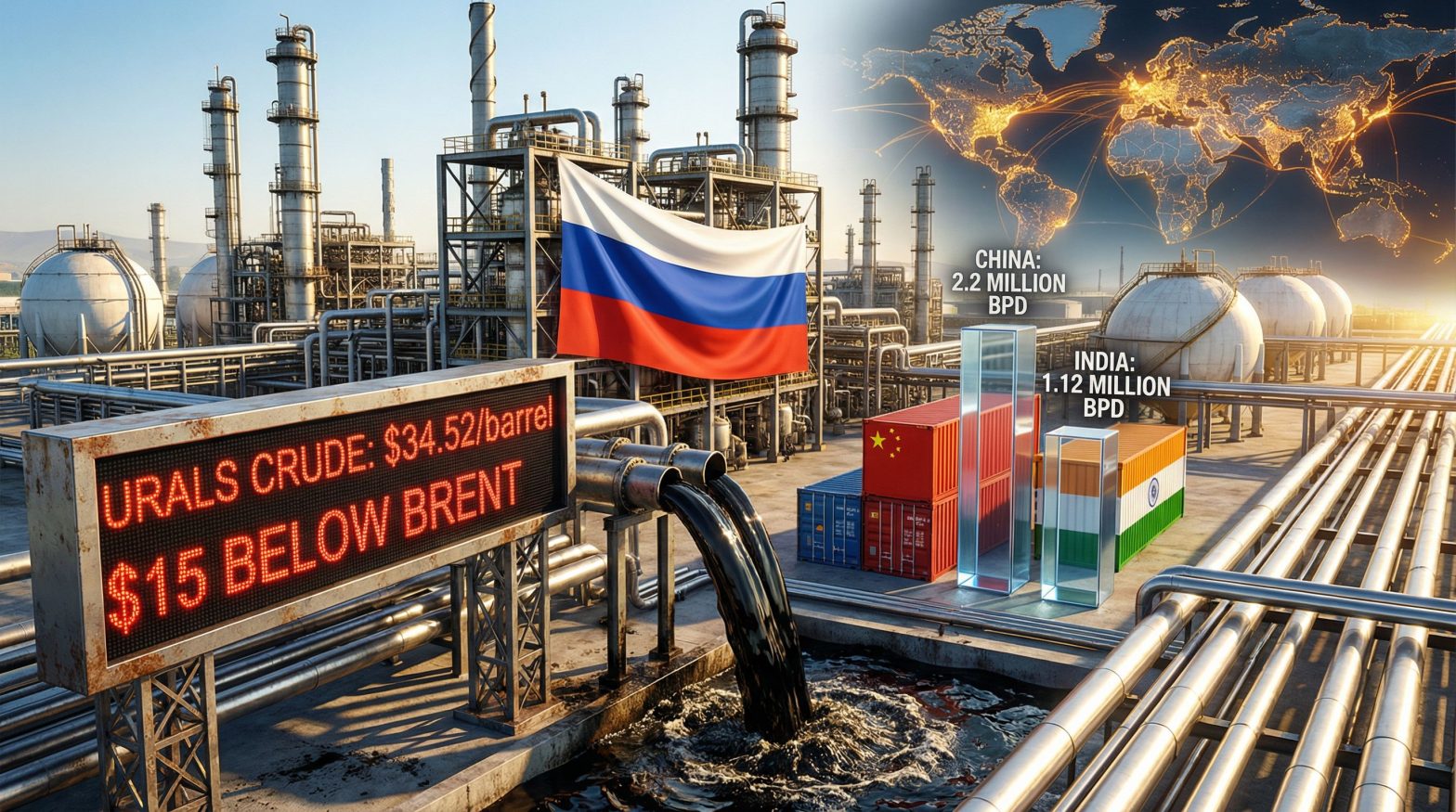 Russia Oil Discounts: Deep Price Cuts Hit $15/Barrel