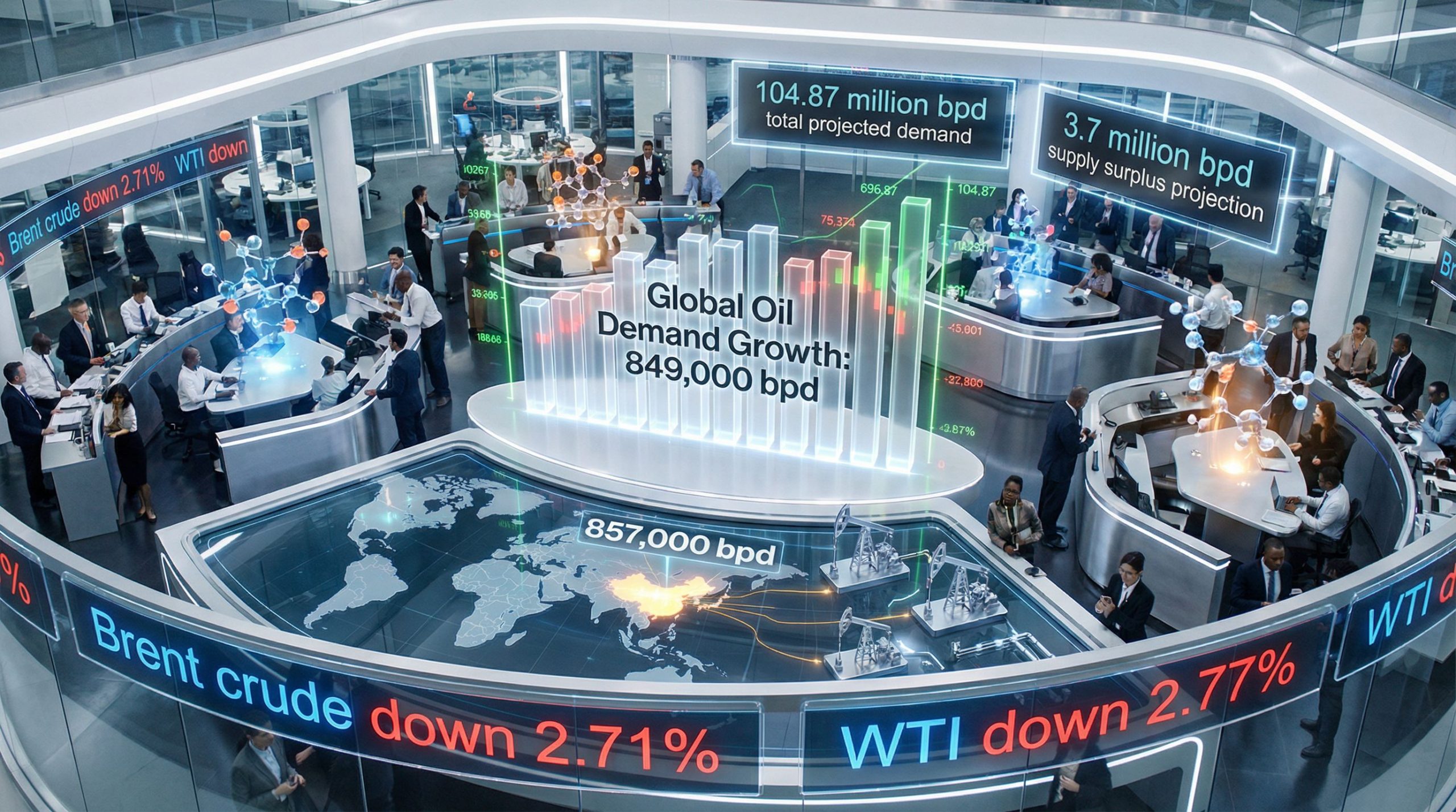 Oil Prices Drop After IEA Cuts Demand Outlook