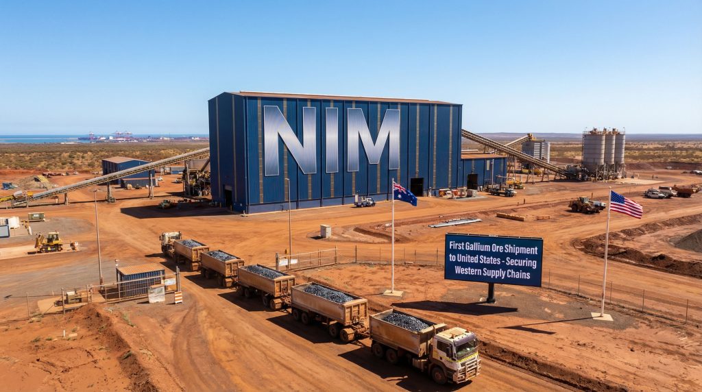 Nimy Resources Ships First Gallium Ore to US Partners