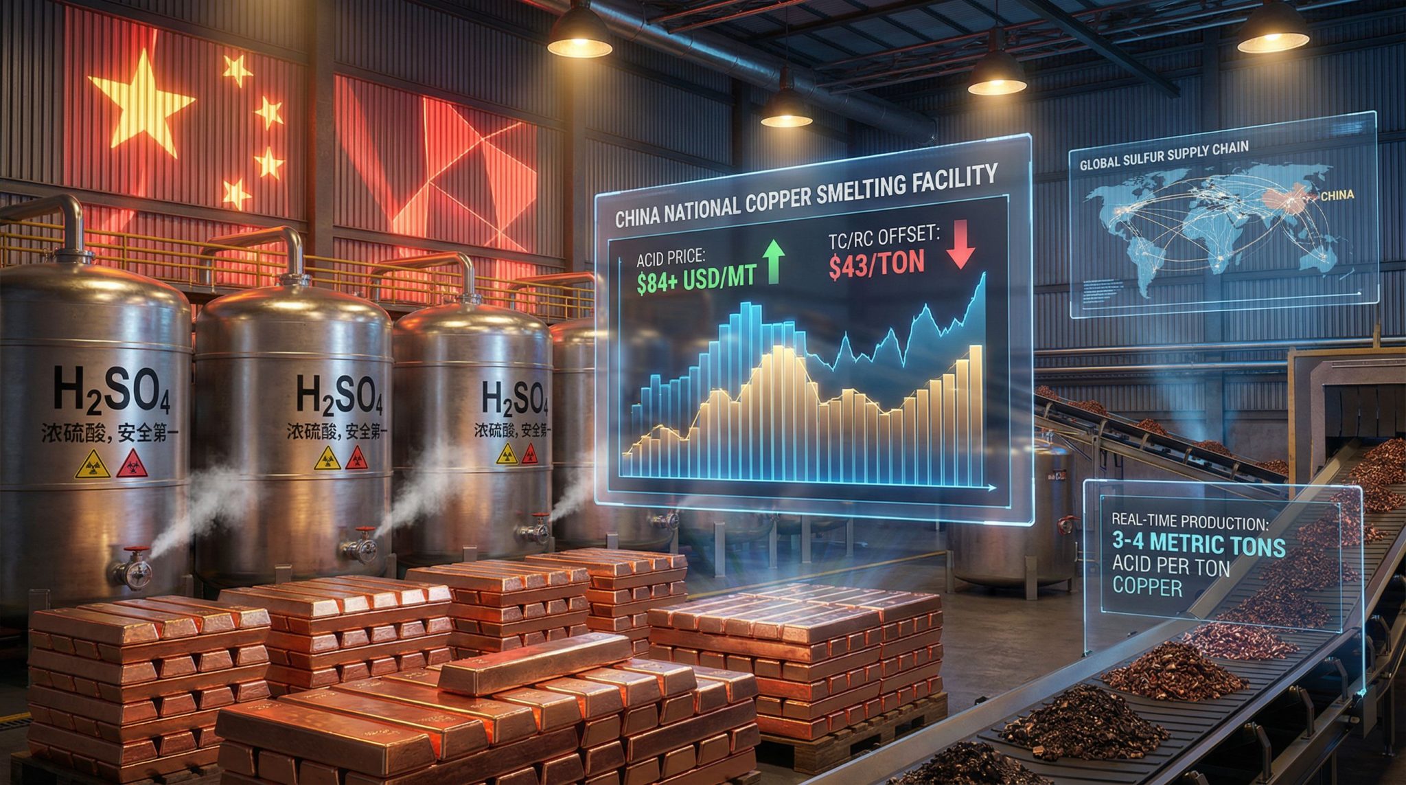 Sulfuric Acid Prices Impact Chinese Copper Smelting