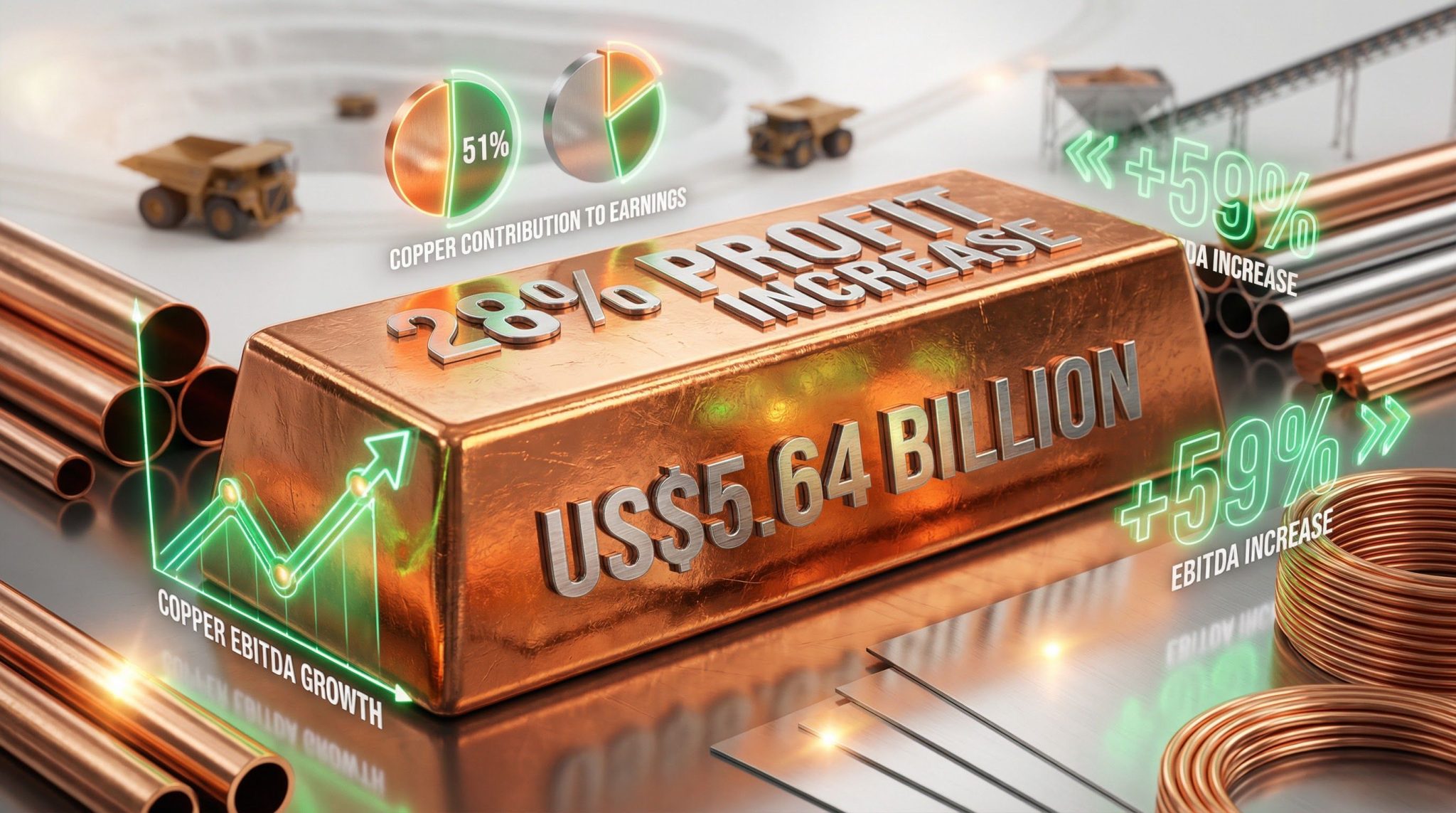BHP Profit Jumps 28% to $5.64B on Copper Boom