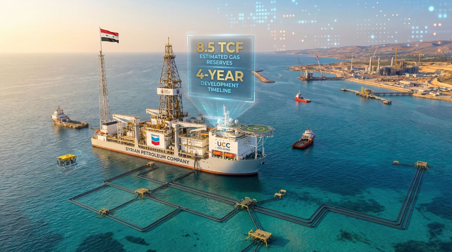 Syria Offshore Oil Gas Development: 4-Year Production Plan