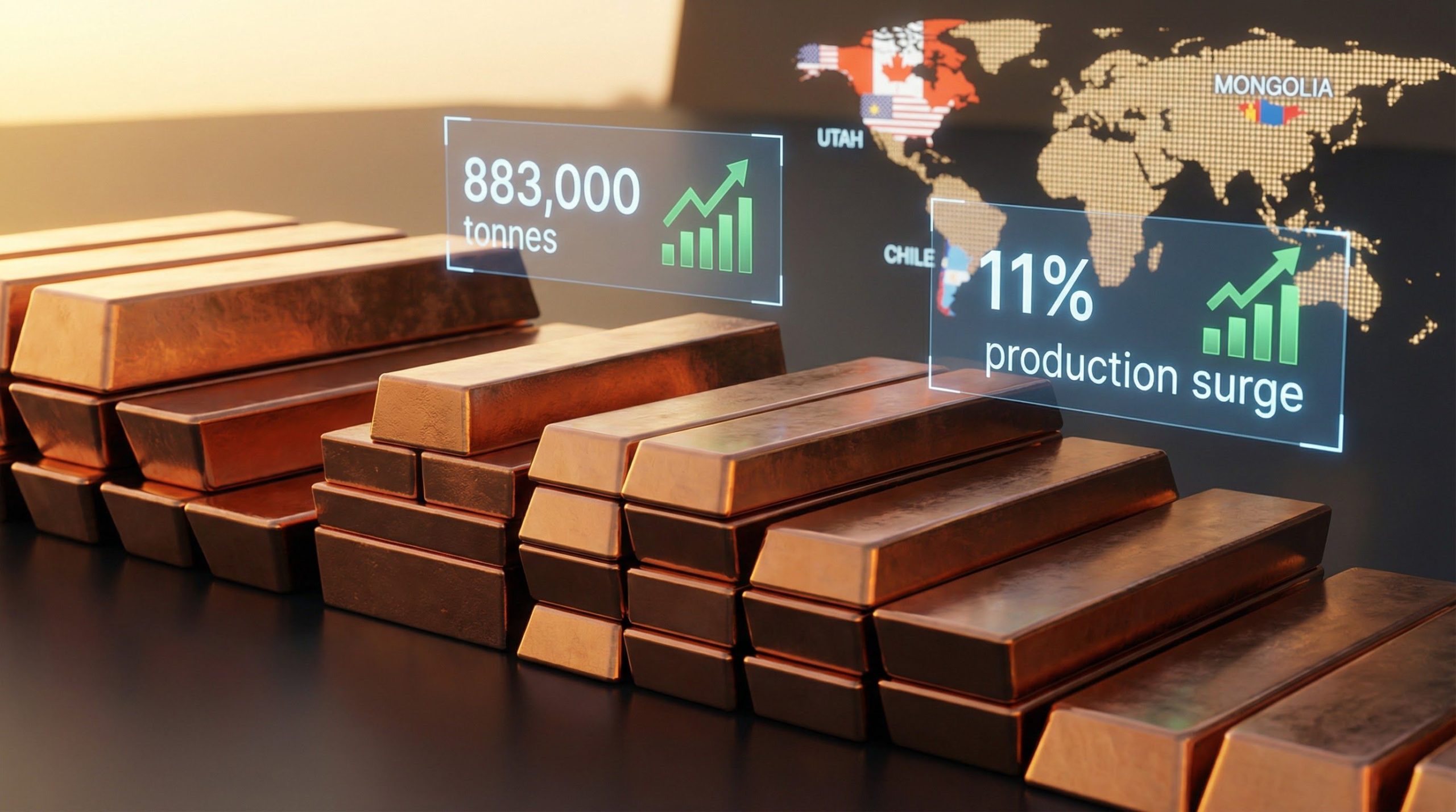Rio Tinto Copper Production Up 61% to 883,000 Tonnes