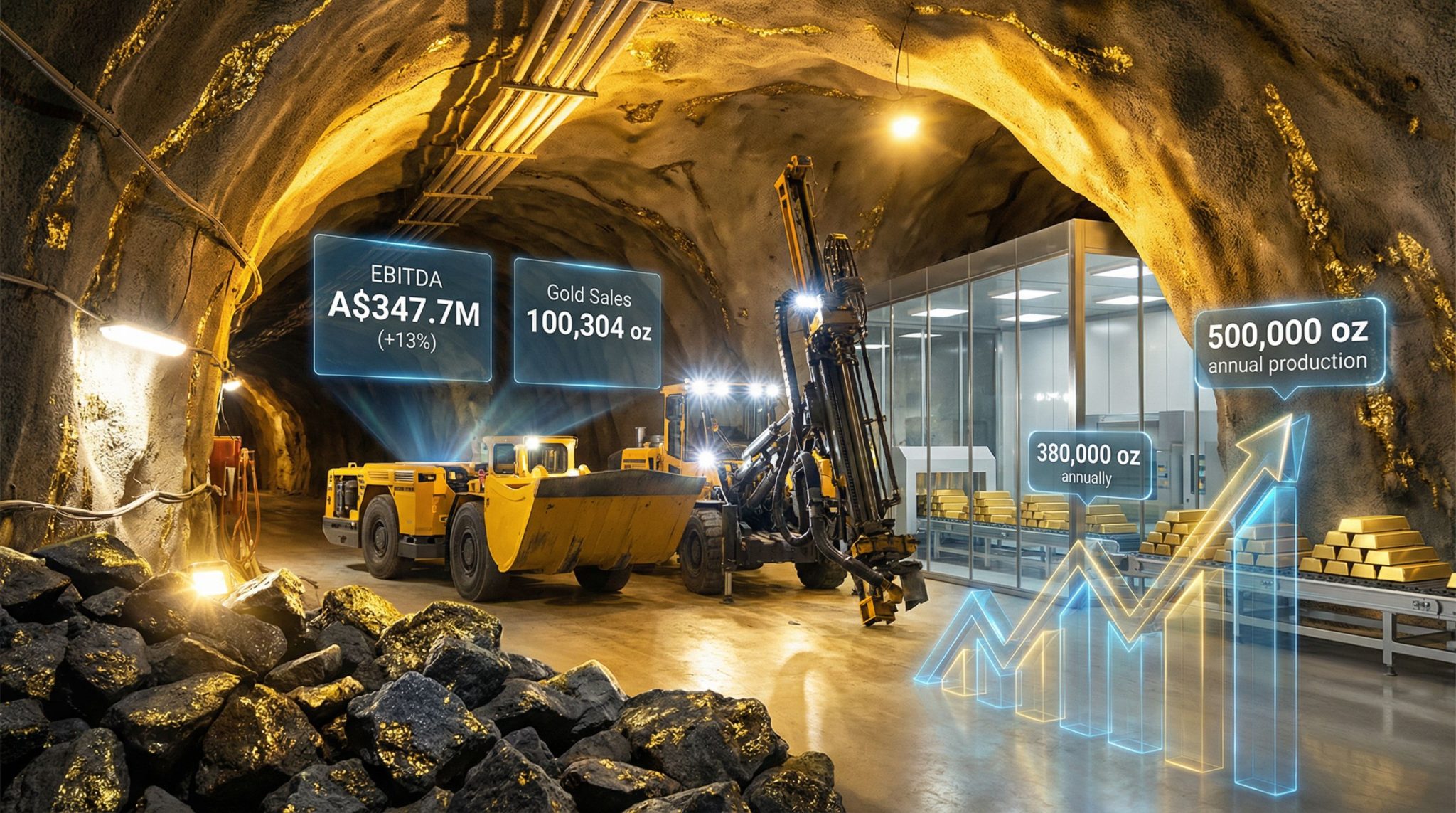 Never Never ore Ramelius milestone boosts underground gold