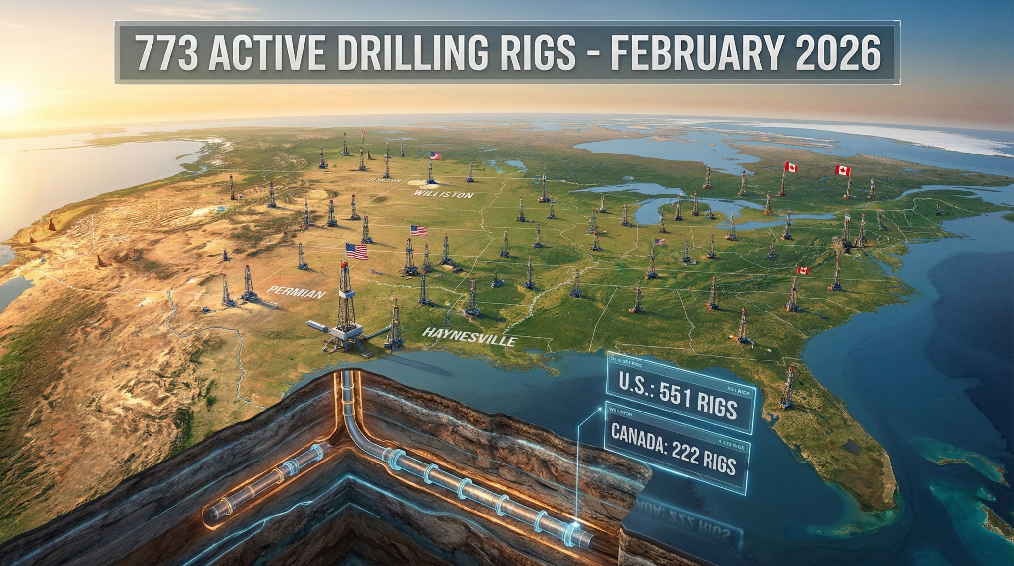 North America Rig Count February 2026: 773 Active Rigs