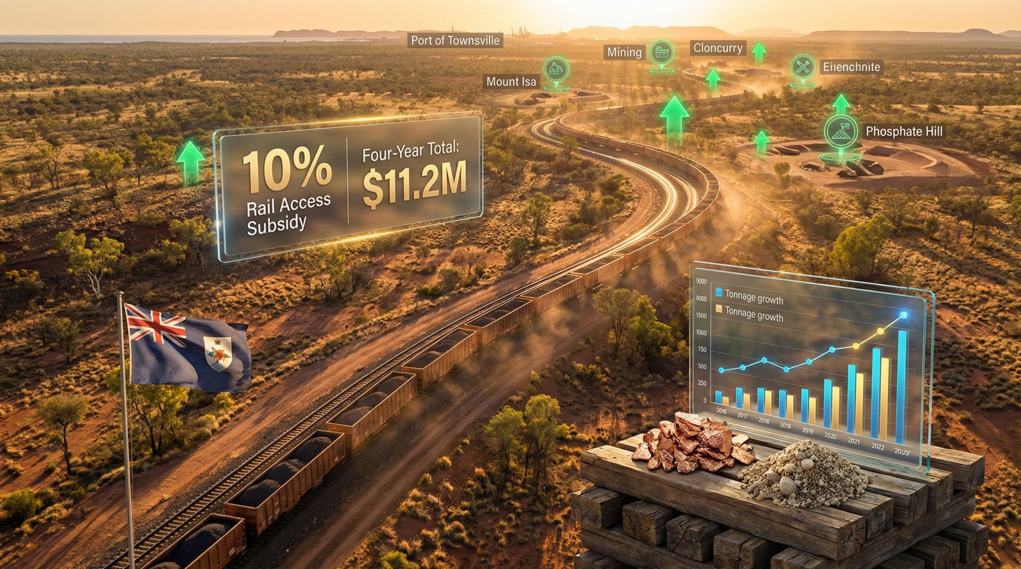 QLD Rail Subsidy Boosts Mount Isa Mining Supply Chain