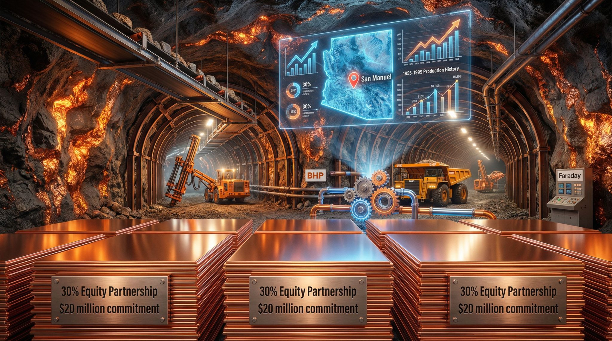 BHP Faraday Copper San Manuel Mine Partnership Deal