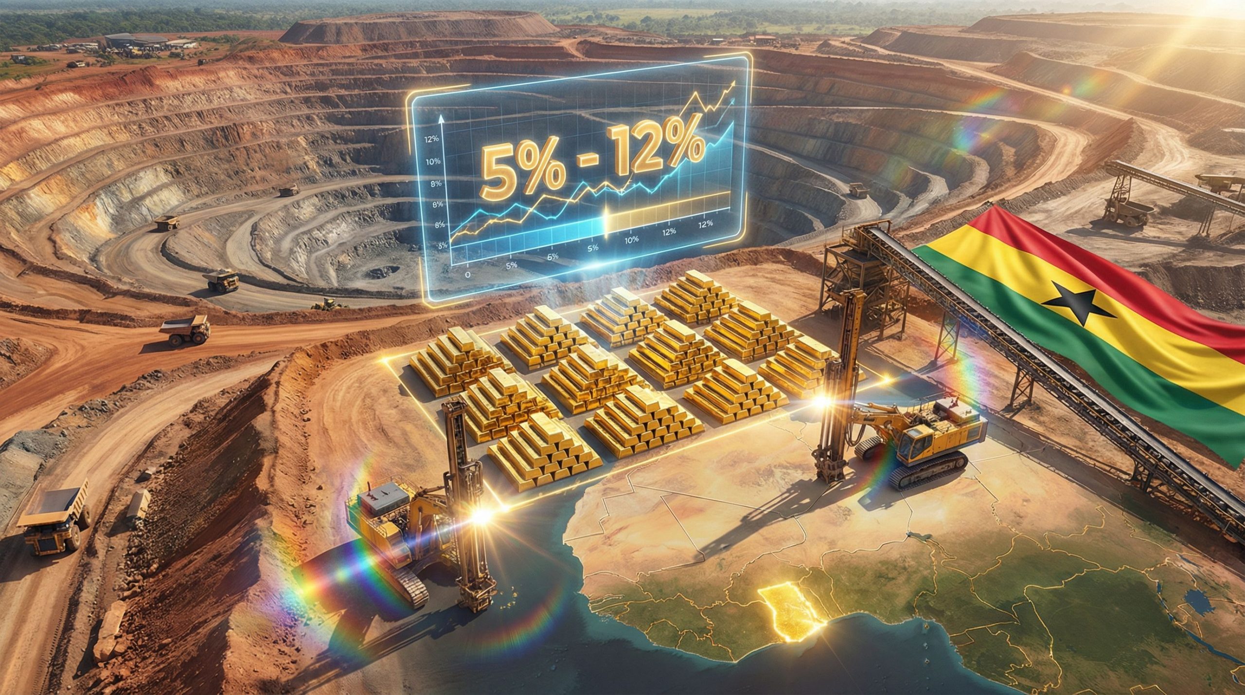 Ghana Gold Royalty Regime: 5% to 12% Sliding Scale