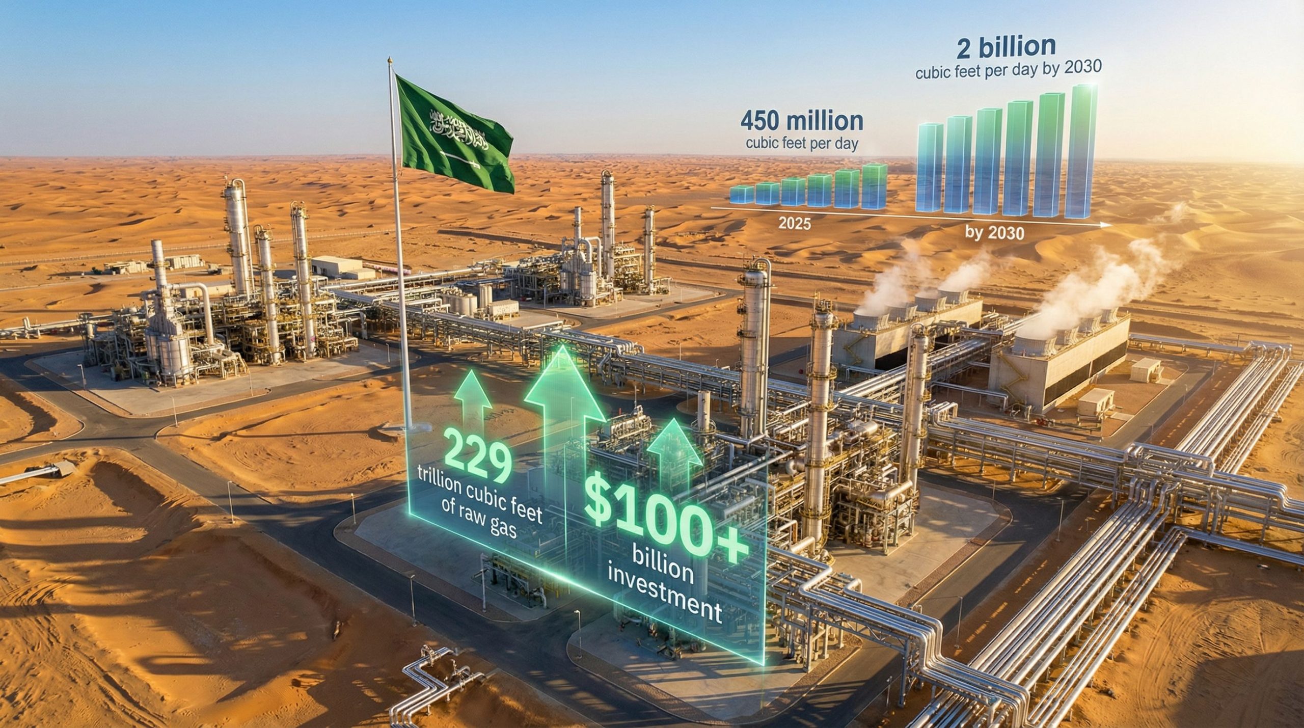 Saudi Arabia Aramco Jafurah Gas Project Begins Production