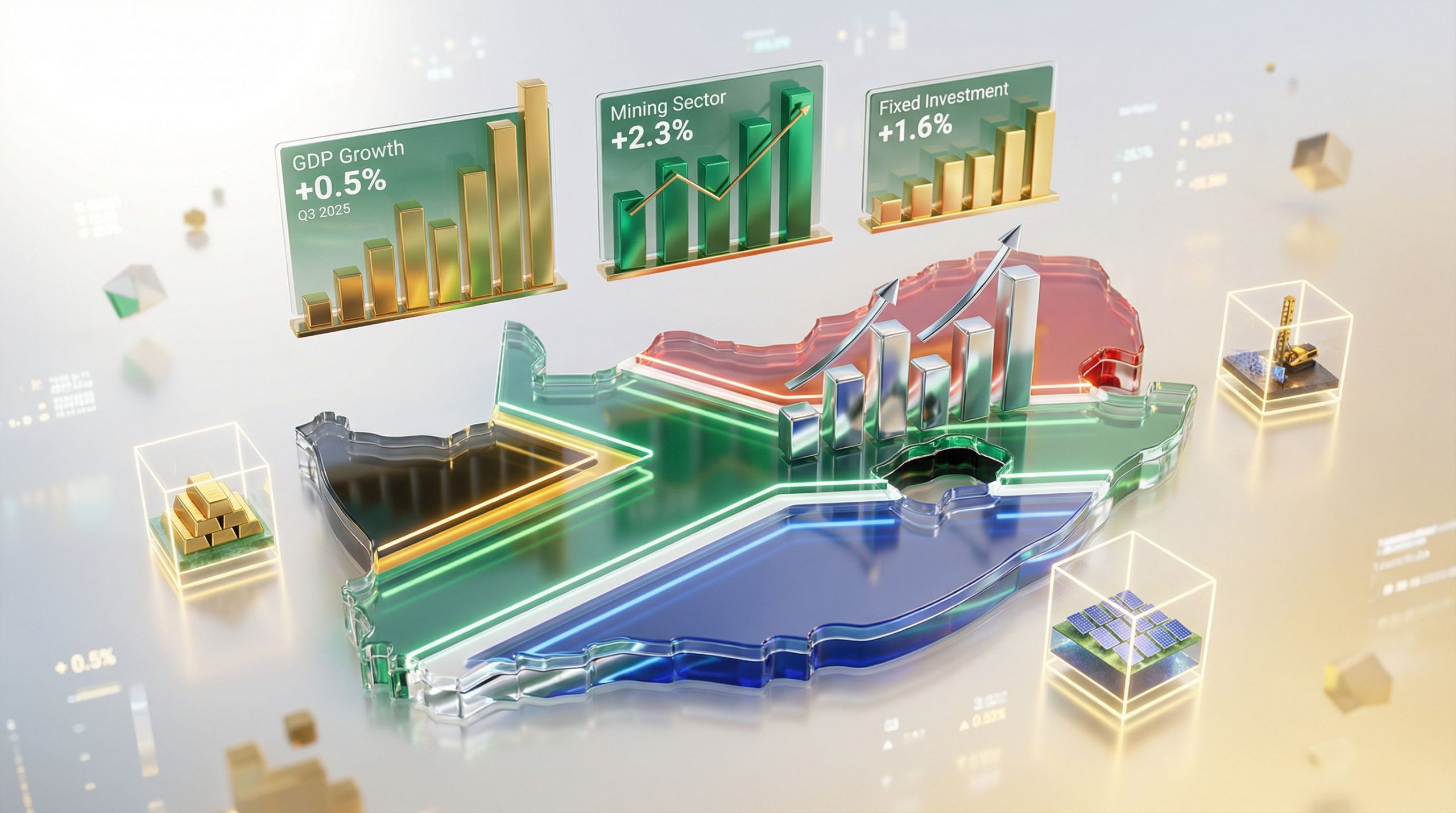 South African Economic Growth Surges Four Quarters