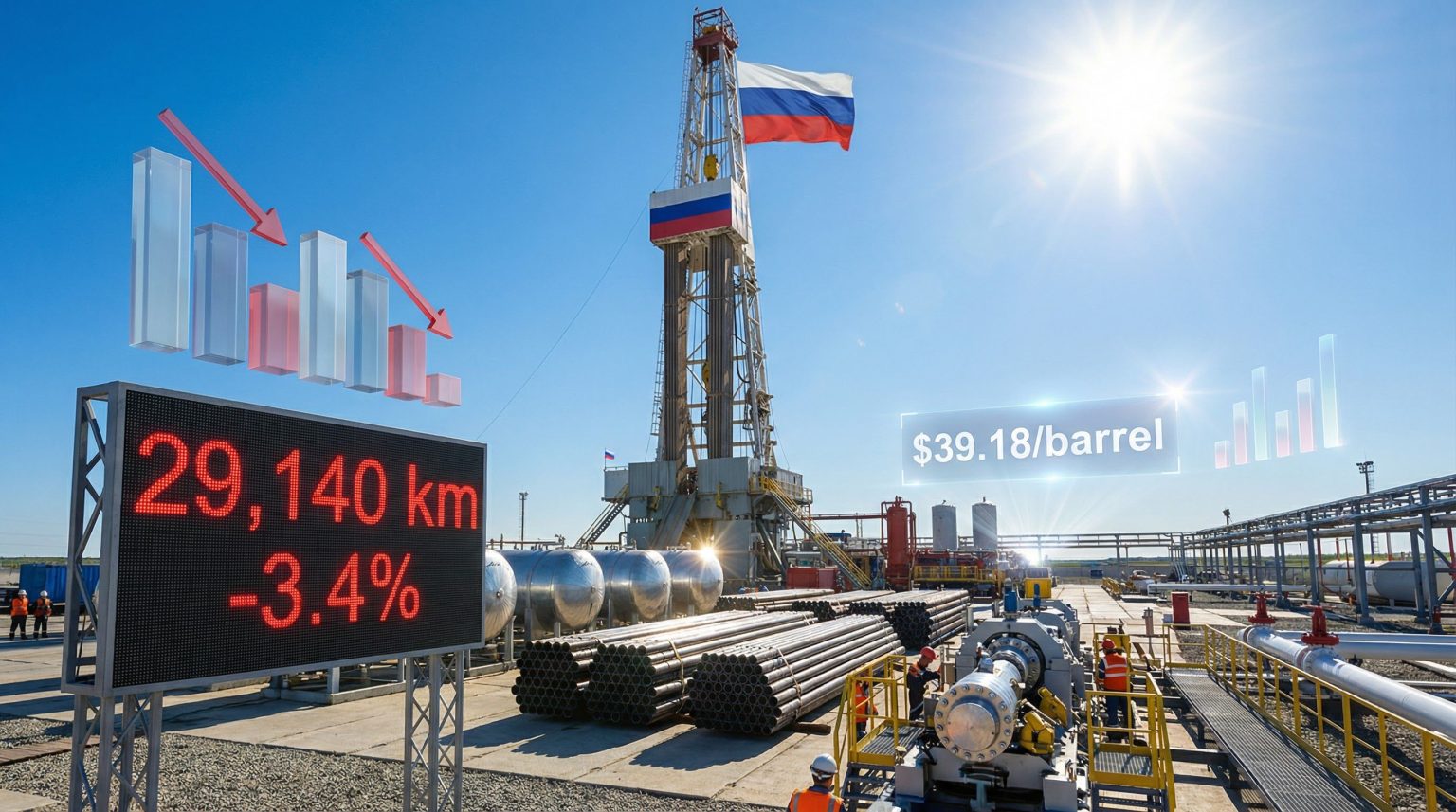 Russia Oil Drilling Slowdown Threatens Future Output