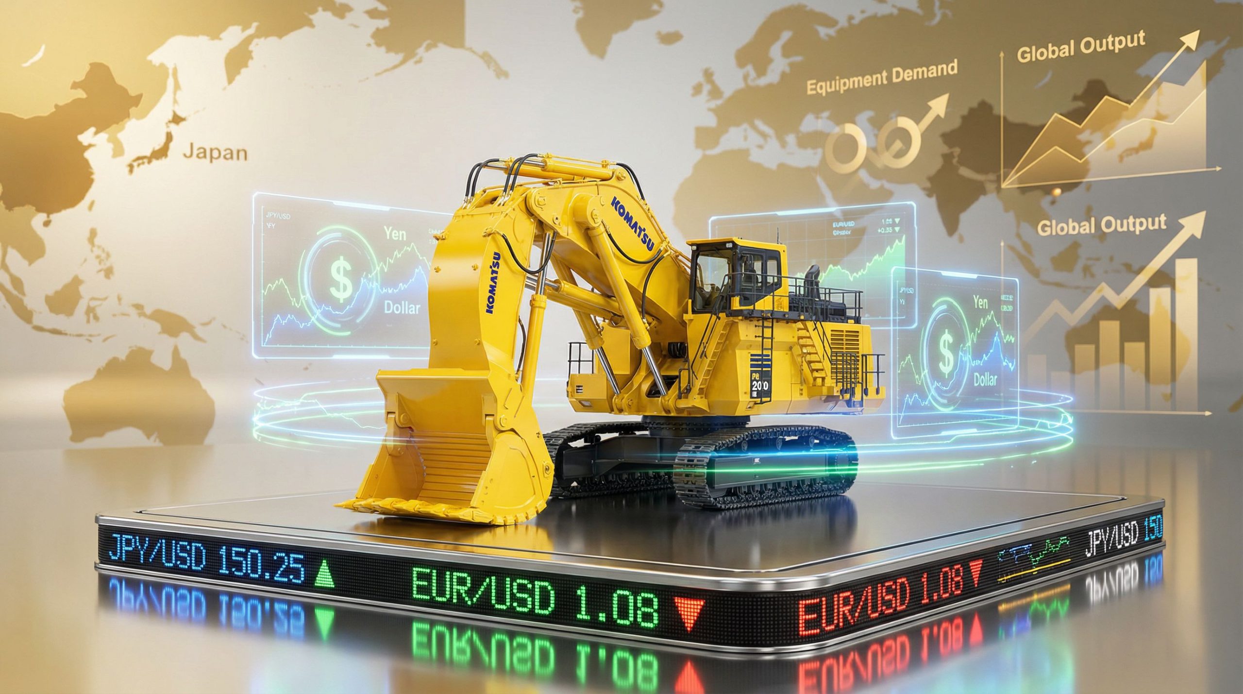 Rising Yen Boosts Komatsu Mining Equipment Sales