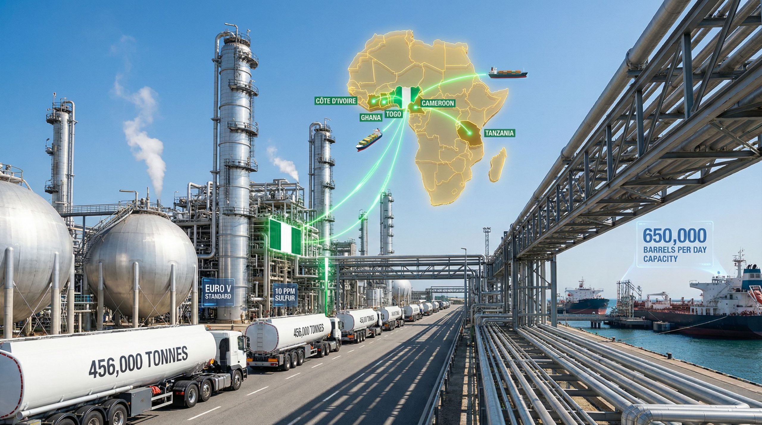 Dangote Refinery Exports 456K Tonnes Fuel to Africa
