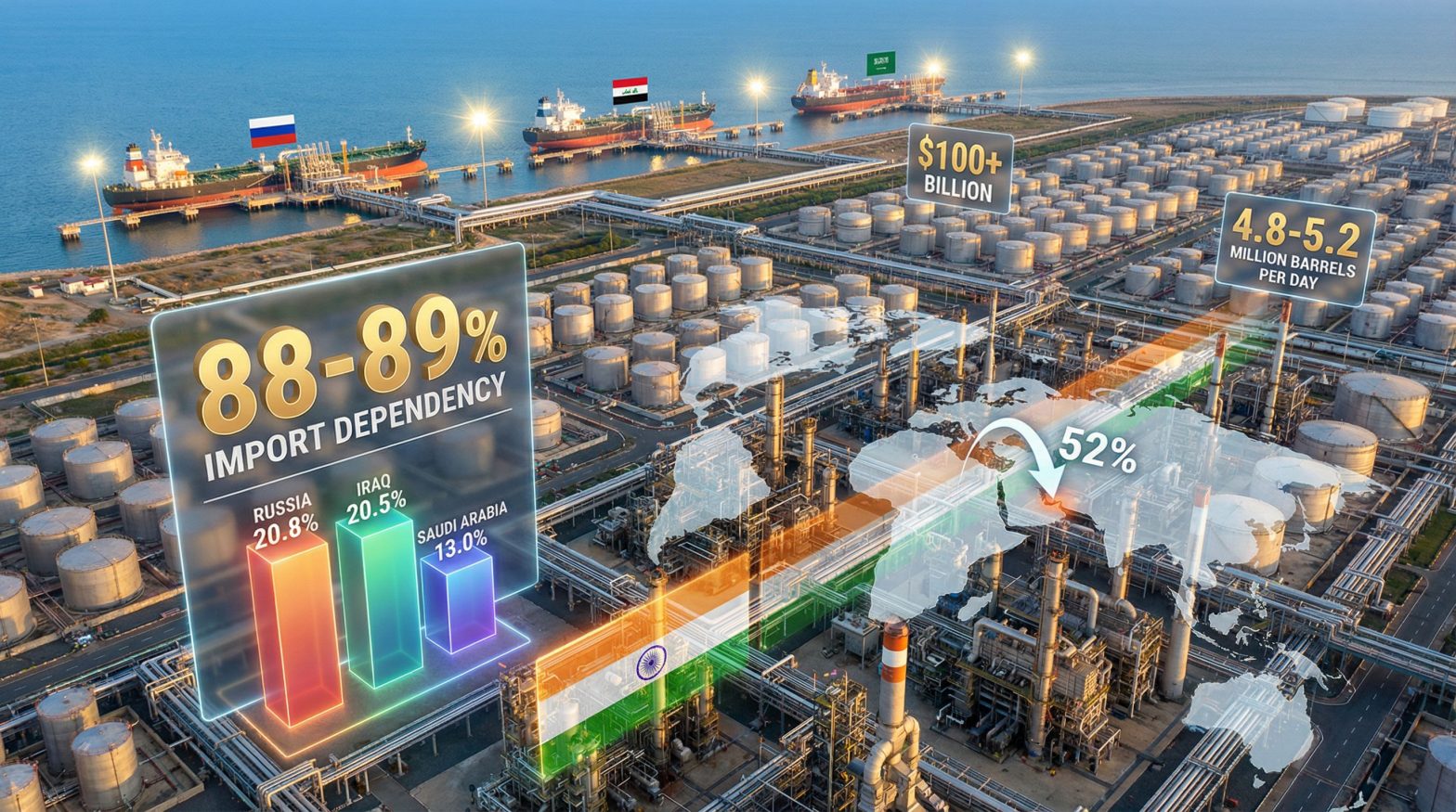 India Oil Imports: Supply Risks & Economic Impact