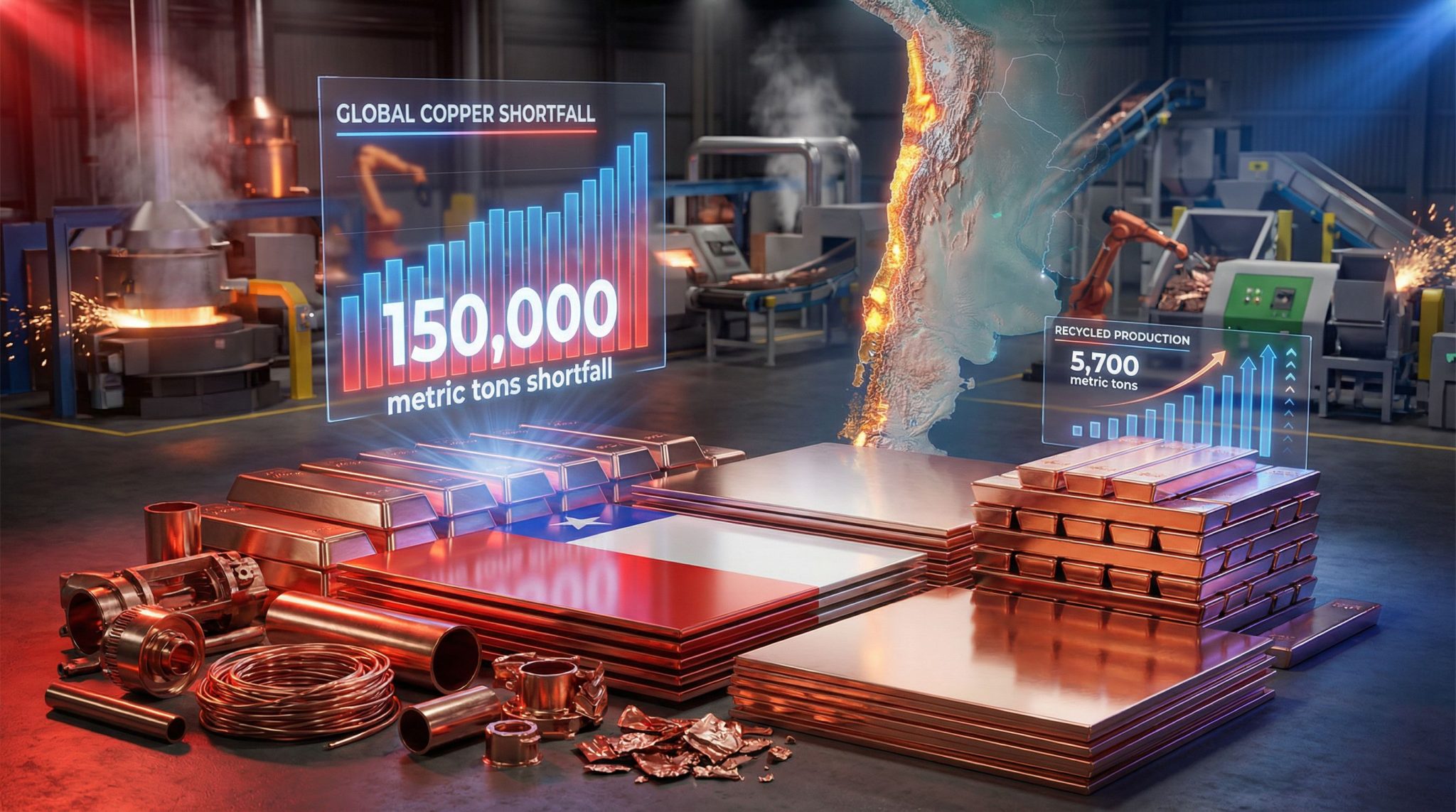 Chile Copper Deficit Drives Scrap Processing Boom
