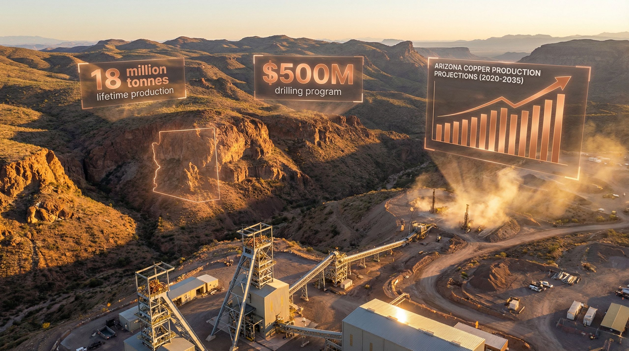 Rio Tinto Arizona Copper Mine Opens Mid-2030s