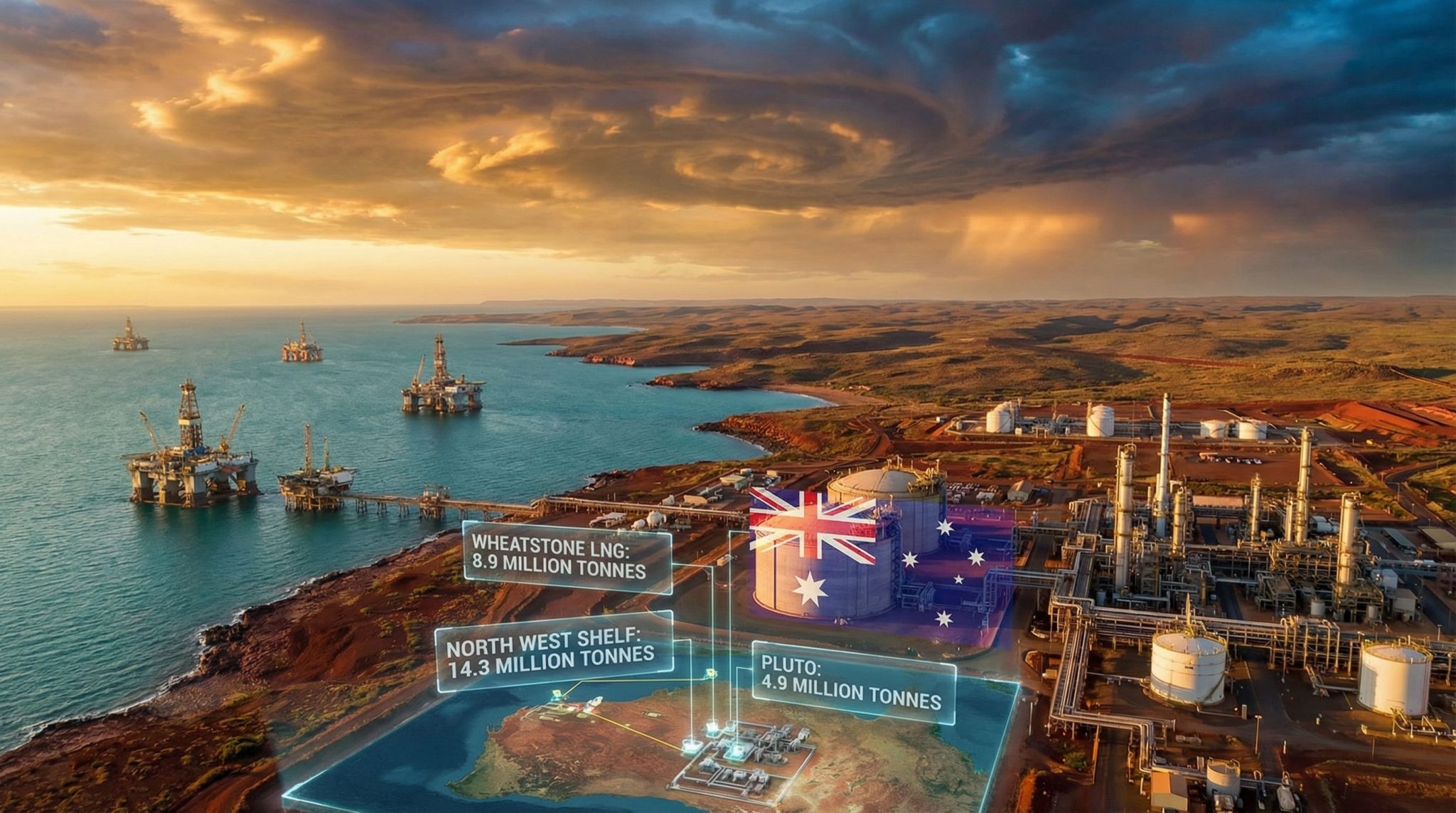 WA LNG Plants Offline After Cyclone Narelle Impact