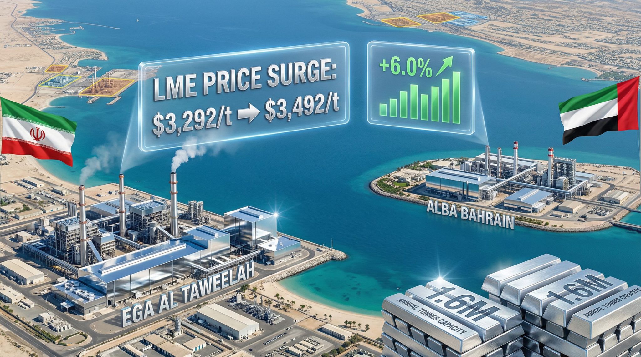 Iran's Attack on EGA and Alba Production Sites Rocks Market