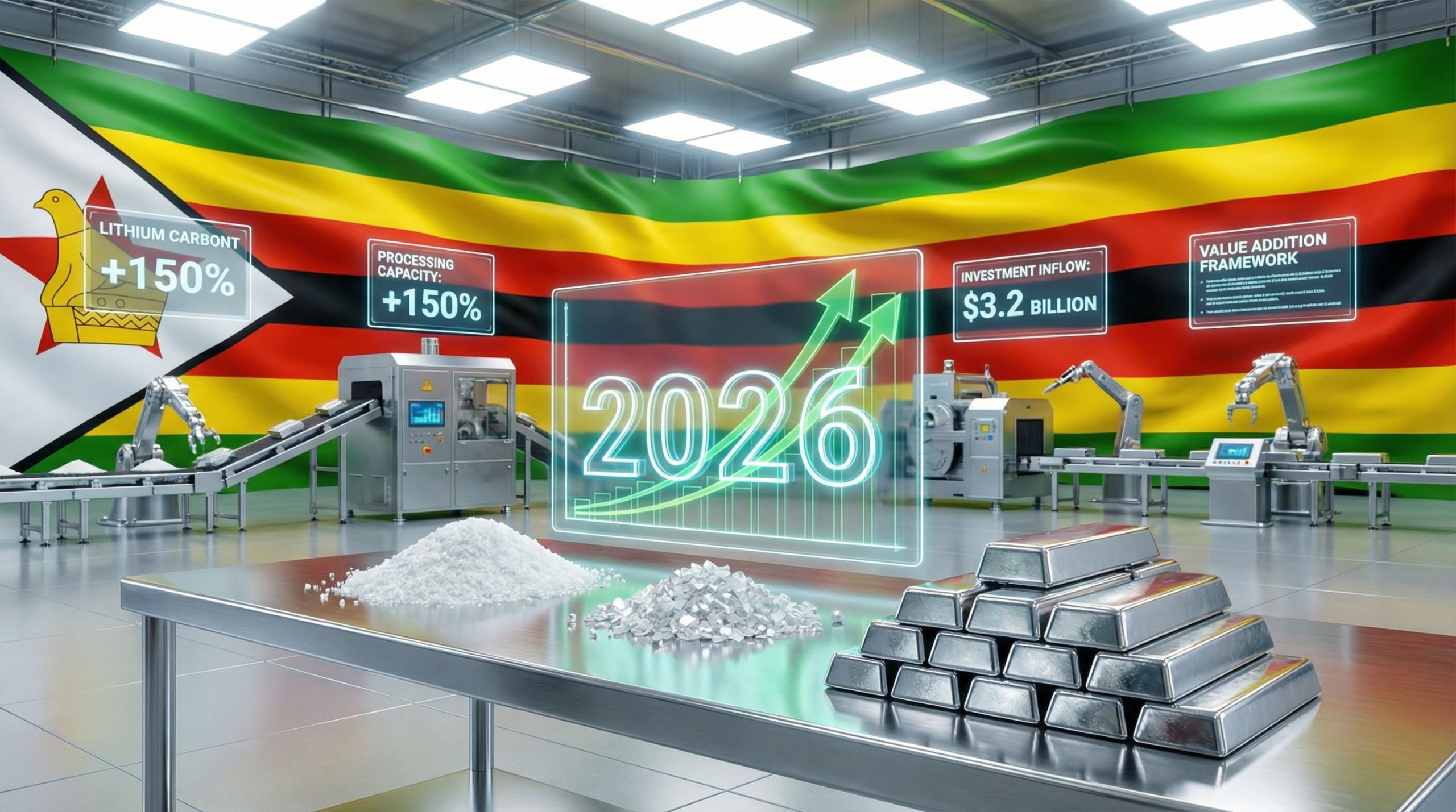 Zimbabwe Halts Raw Mineral Exports to Boost Processing