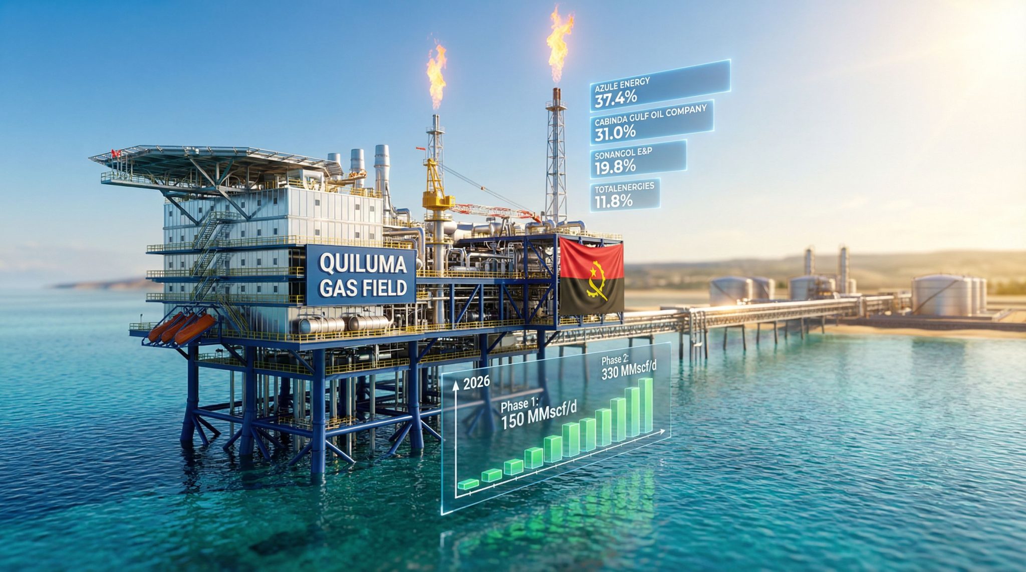BP Starts Up Quiluma Gas Field in Angola - Major Milestone