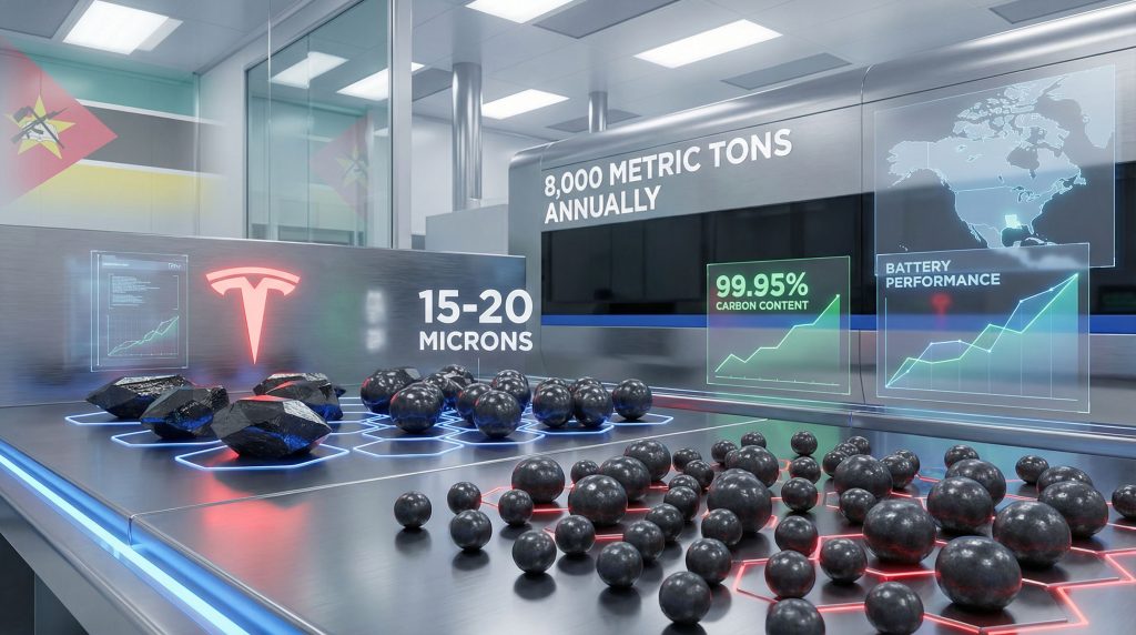 Syrah Tesla Graphite Supply Deal Extended to June 2026