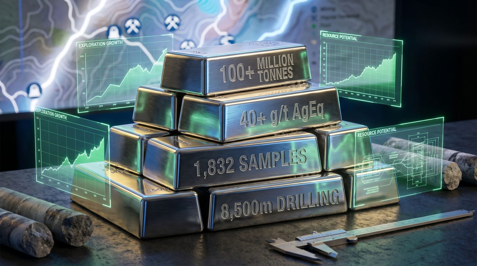 Massive 774-559 Moz AgEq Exploration Target at Tassa